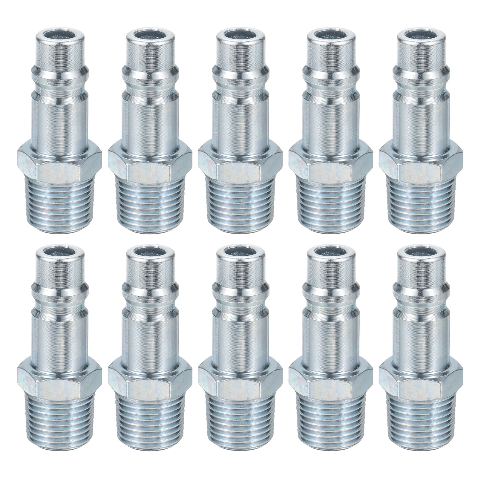 Uxcell 10pcs Industrial Air Plug 1/2" NPT Male 1/2" High Flow Quick ...