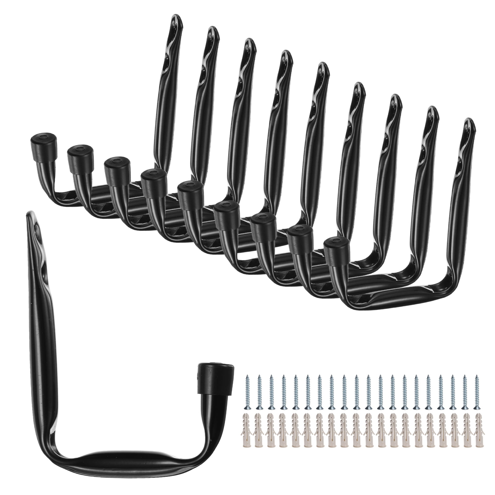 Uxcell 10pcs J shaped Garage Storage Hooks 4.5" x3.5" Anti-Rust J ...
