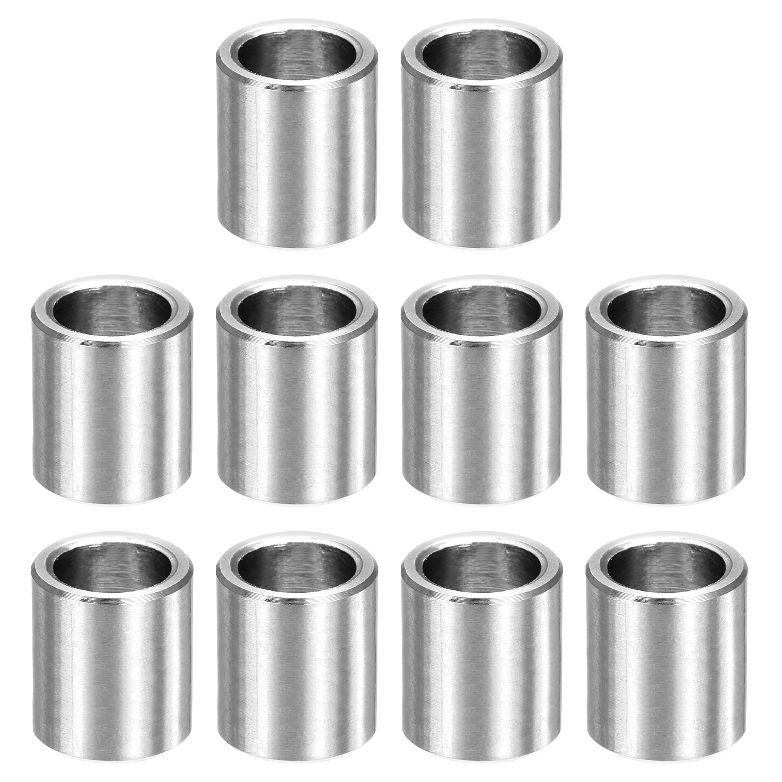 Uxcell 10pcs M10 Metal Spacers, 3/8" IDx9/16" ODx5/8" Length Stainless ...