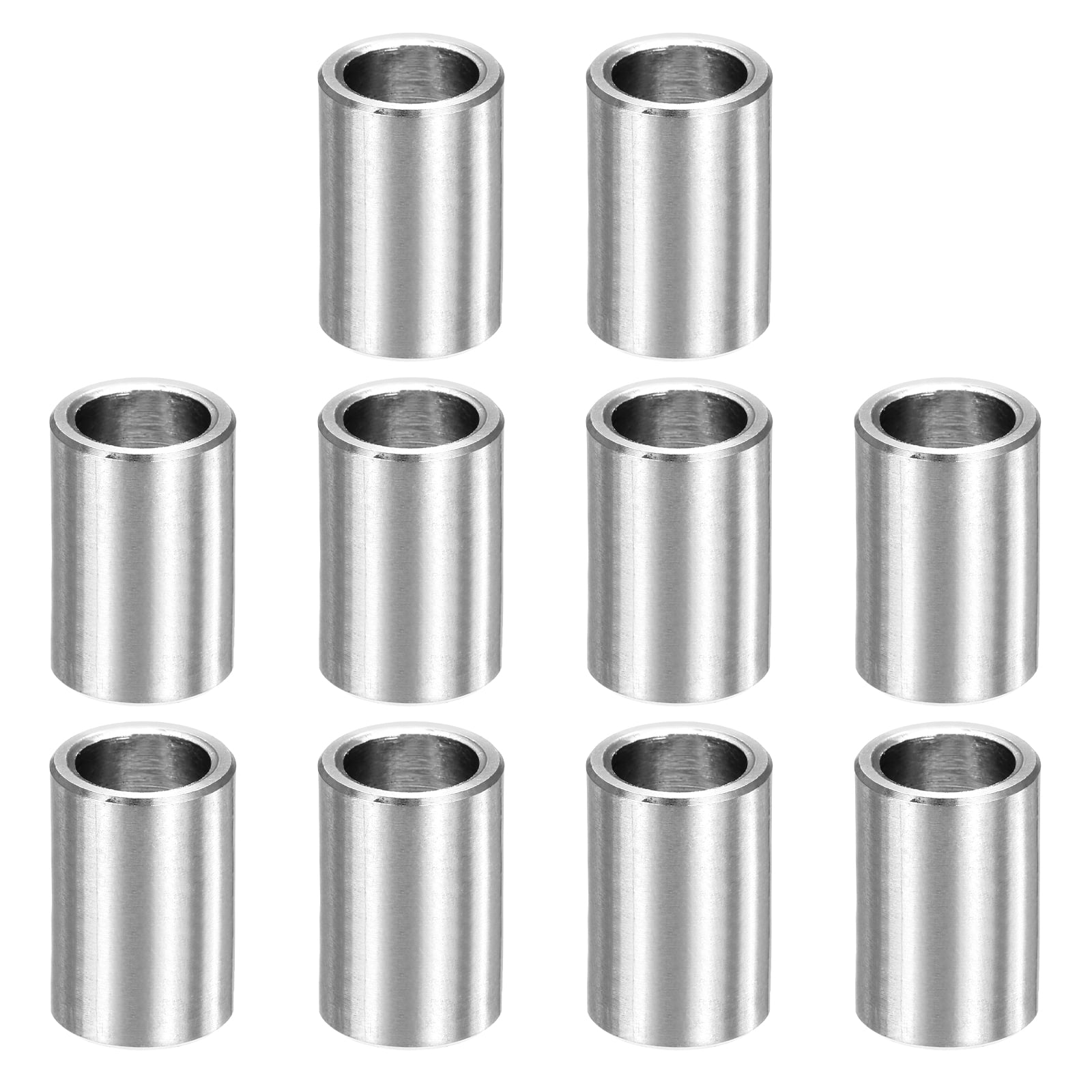Uxcell 10pcs M10 Metal Spacers, 3/8" IDx9/16" ODx7/8" Length Stainless ...