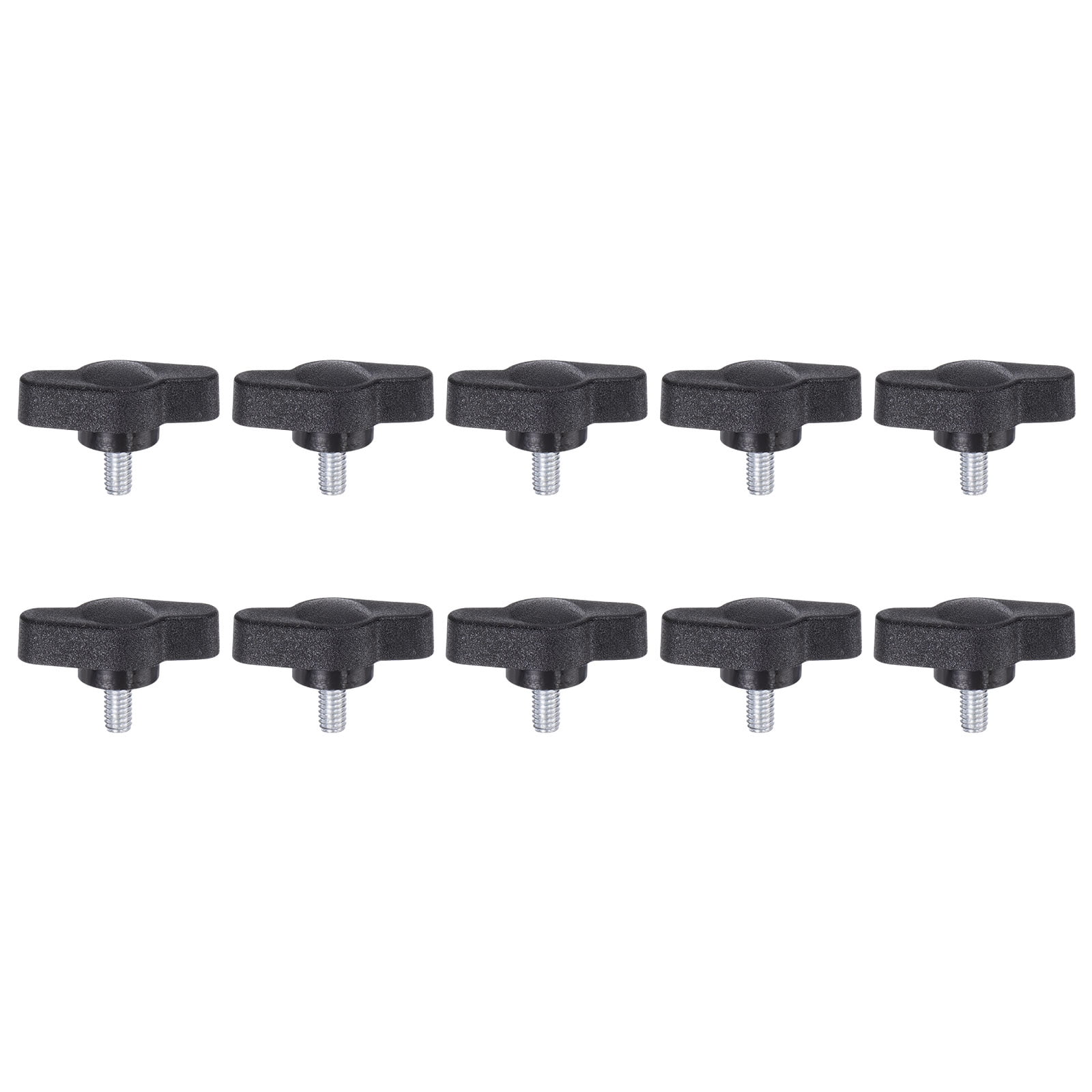 Uxcell 10pcs M4 x 6mm Male Thread T/Z Wing Knobs Thumb Screw Clamping ...