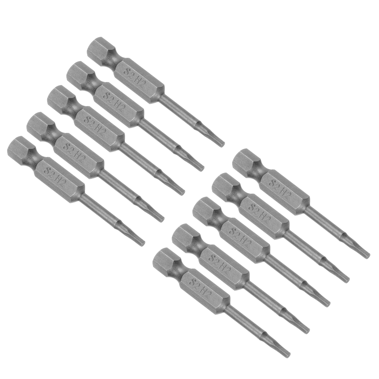 Uxcell 10pcs Magnetic Hexagon Screwdriver Bits H2 Hex Head Drill Bit ...