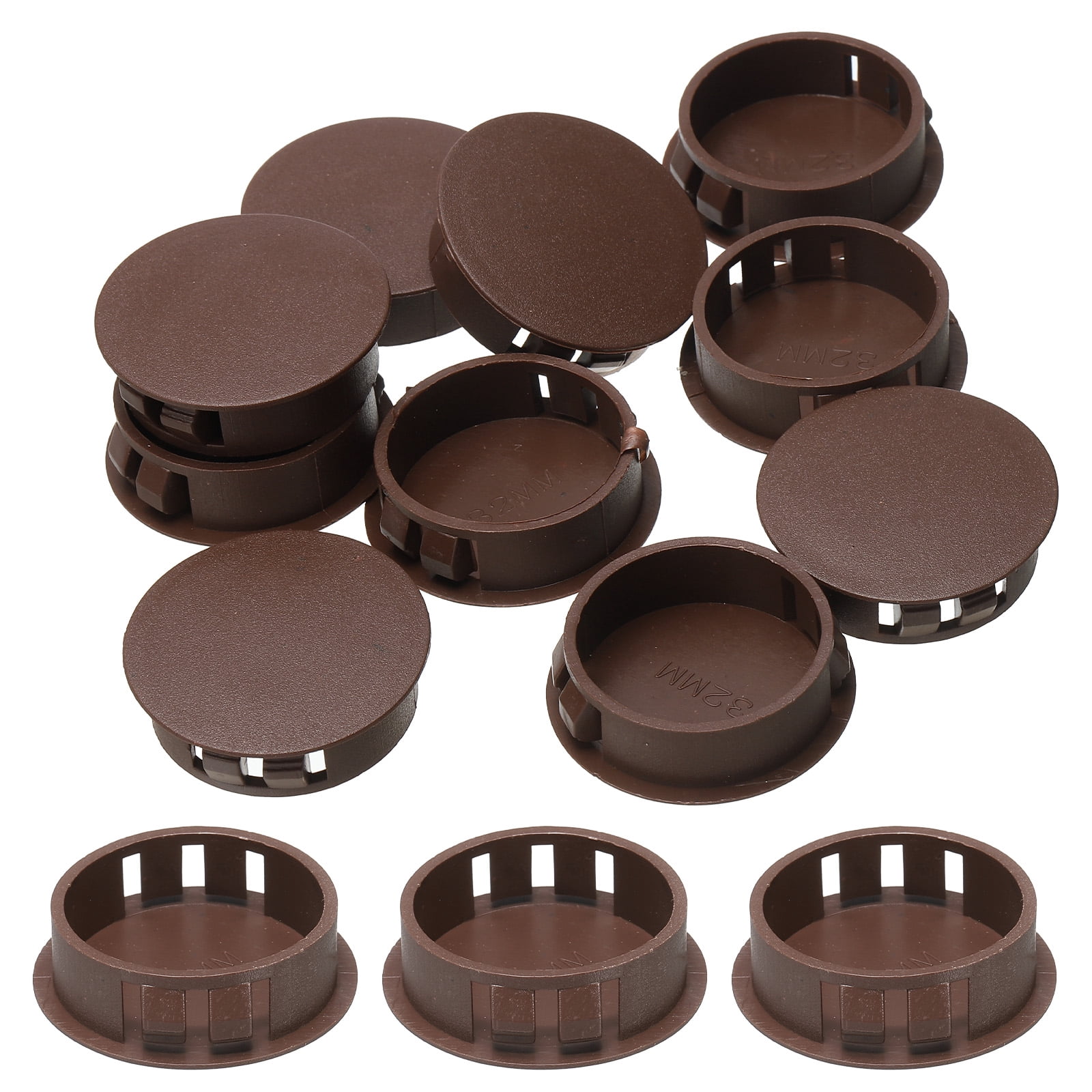 Uxcell 10pcs Nylon Hole Plugs,1-2/7"(32mm) Round Drill Screw Hole Plugs ...
