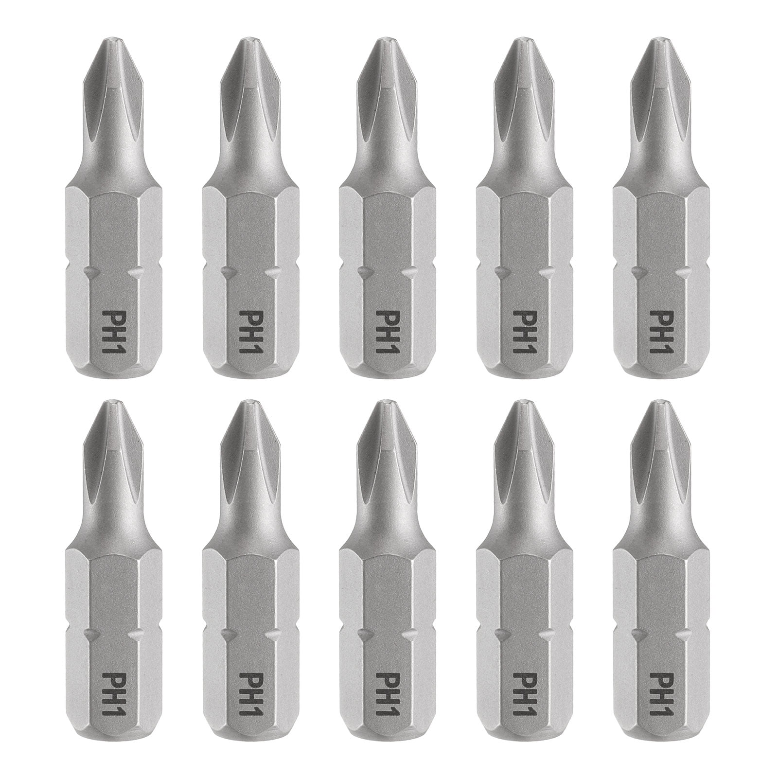 Uxcell 10pcs PH1 Phillips Screwdriver Bit 1/4" Hex Shank 25mm/1" Length ...