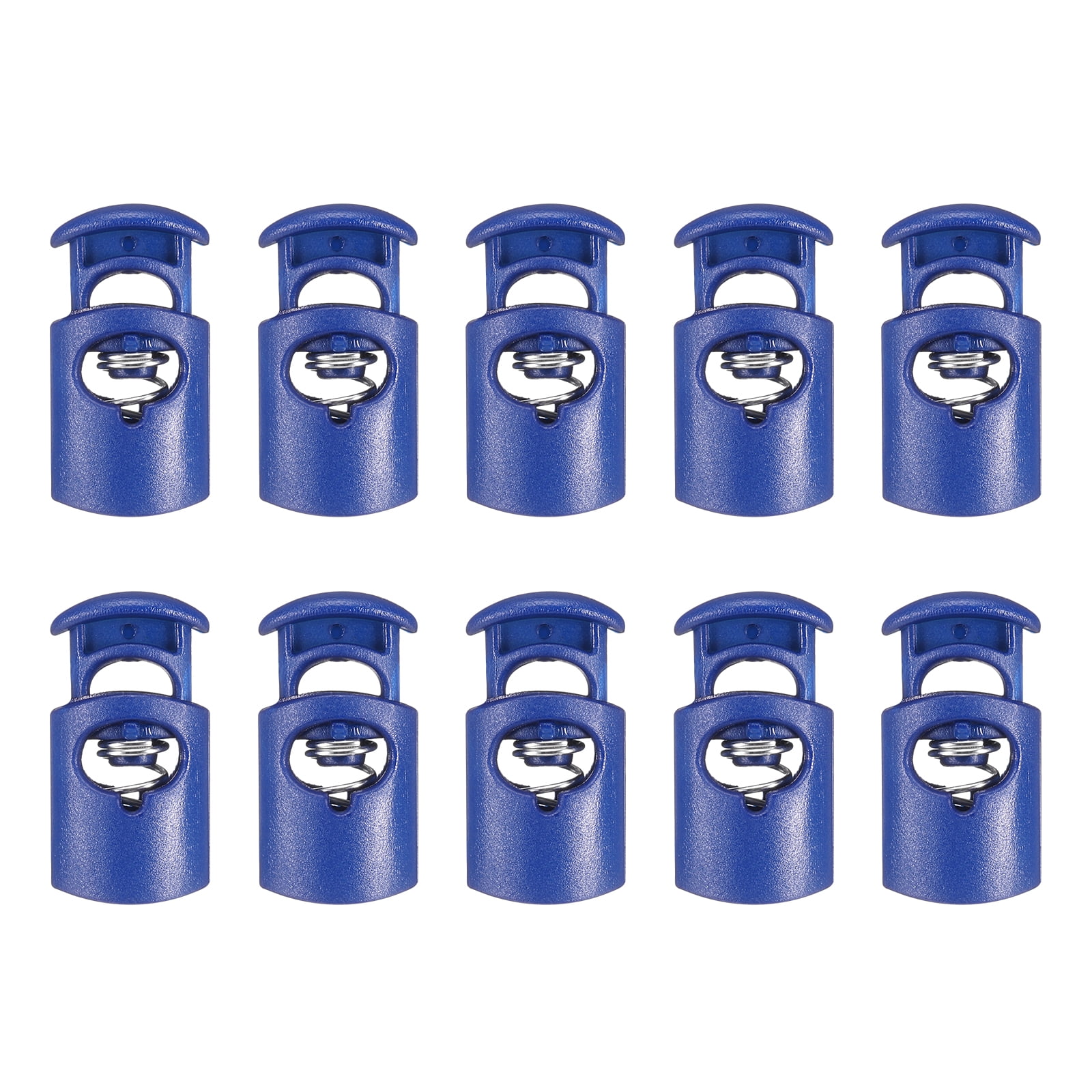 Uxcell 10pcs Plastic Cord Locks Single Hole Spring Toggle Stopper Clip ...