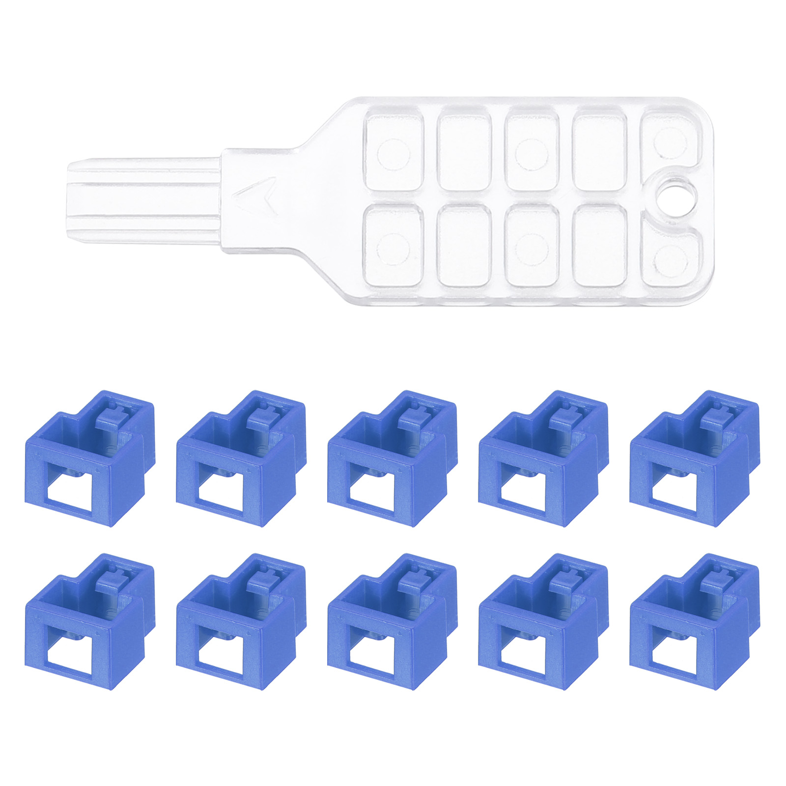 Uxcell 10pcs Port Blocker Locking RJ45 Port/Dust Blocker with Plastic ...