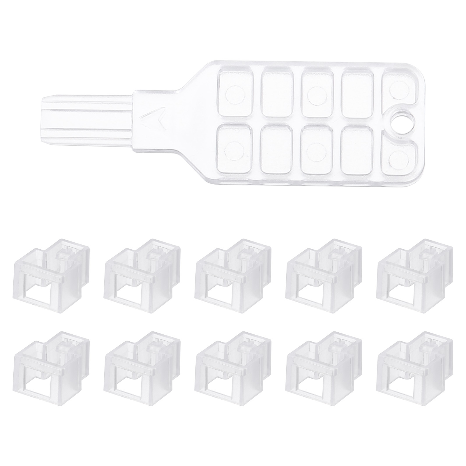 Uxcell 10pcs Port Blocker Locking RJ45 Port/Dust Blocker with Plastic ...