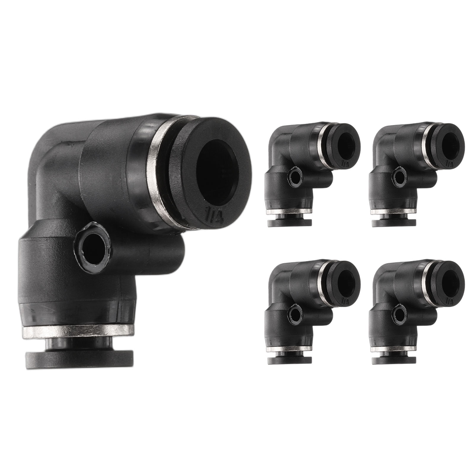 Uxcell 10pcs Push to Connect Fitting 5/16" Tube OD 90 Degree Quick ...