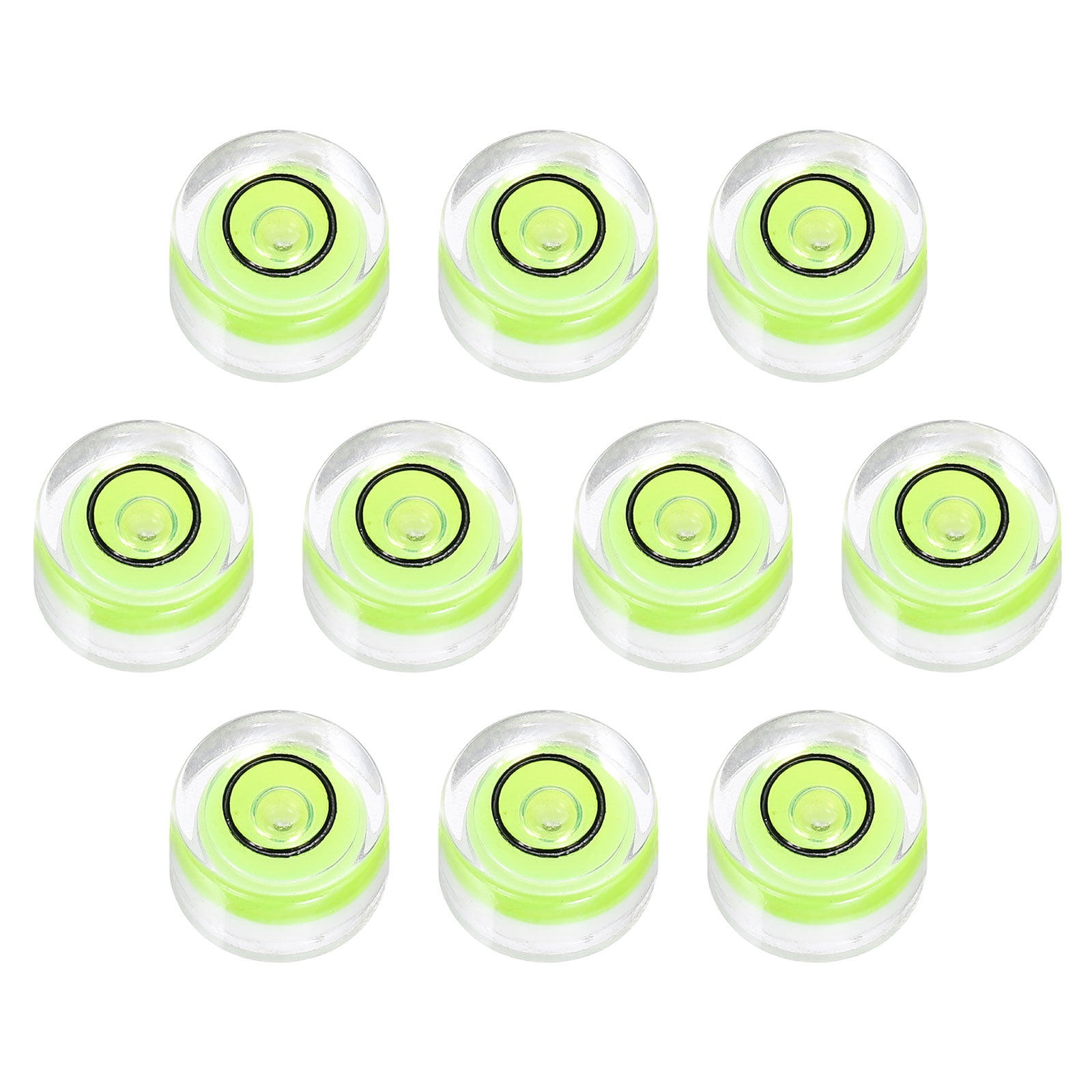 Uxcell 10pcs Round Bubble Level 10x6mm - Mini Circular Bullseye Spirit ...