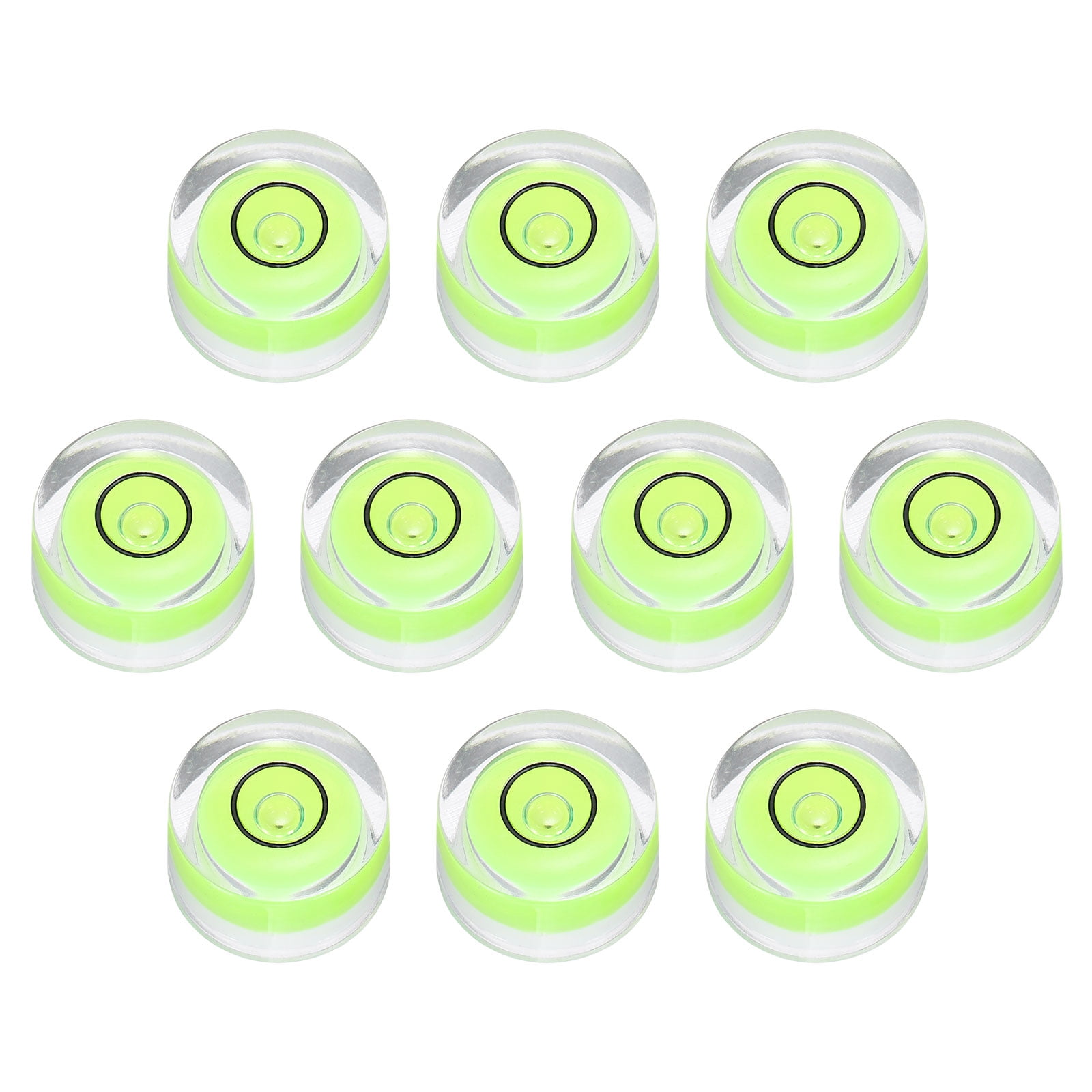Uxcell 10pcs Round Bubble Level 14x8mm - Mini Circular Bullseye Spirit ...