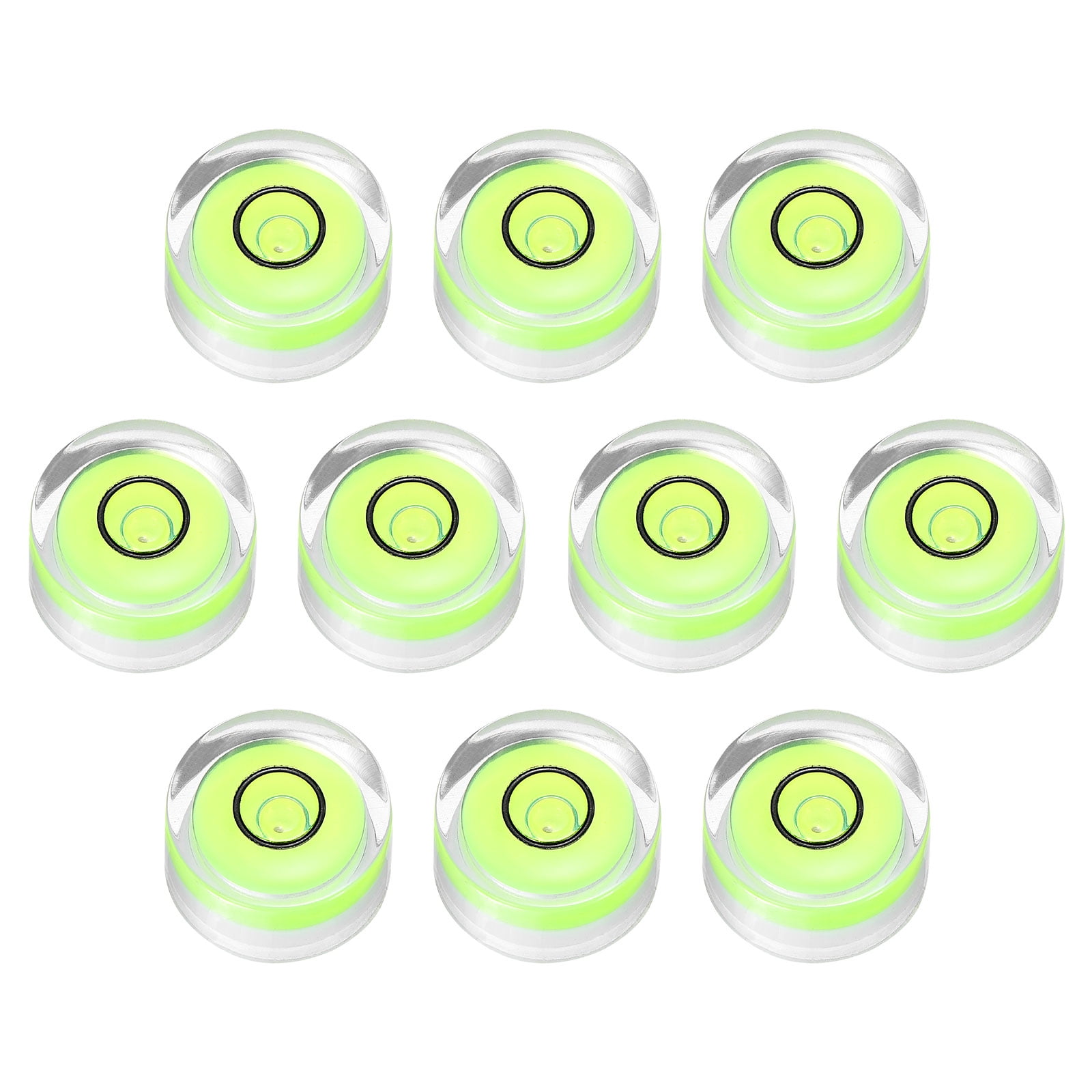 Uxcell 10pcs Round Bubble Level 15x8mm - Mini Circular Bullseye Spirit ...