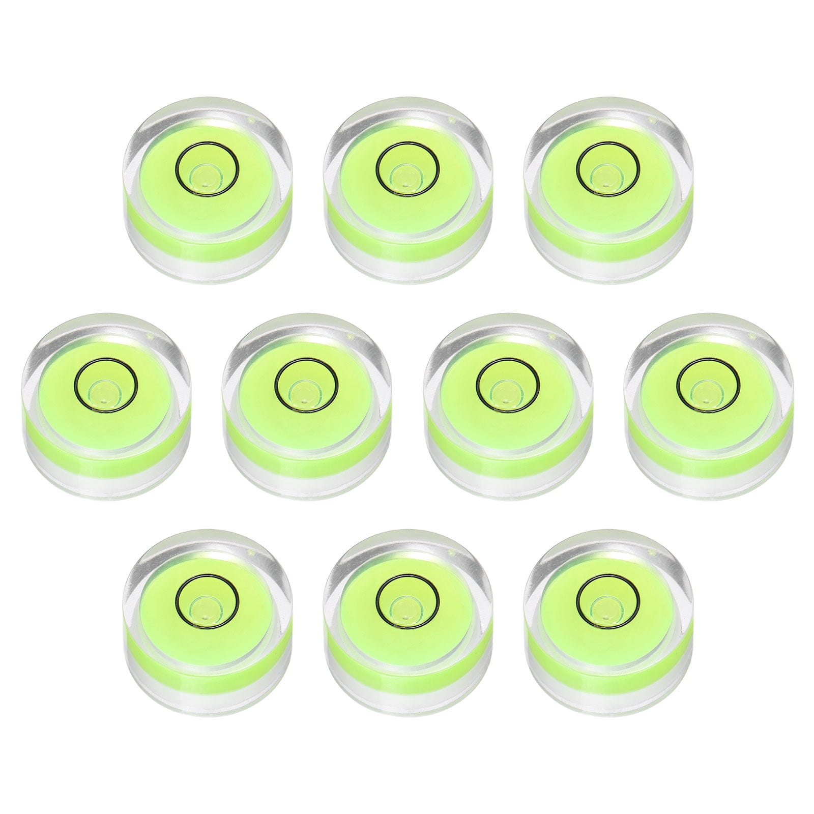 Uxcell 10pcs Round Bubble Level 18x9mm - Mini Circular Bullseye Spirit ...