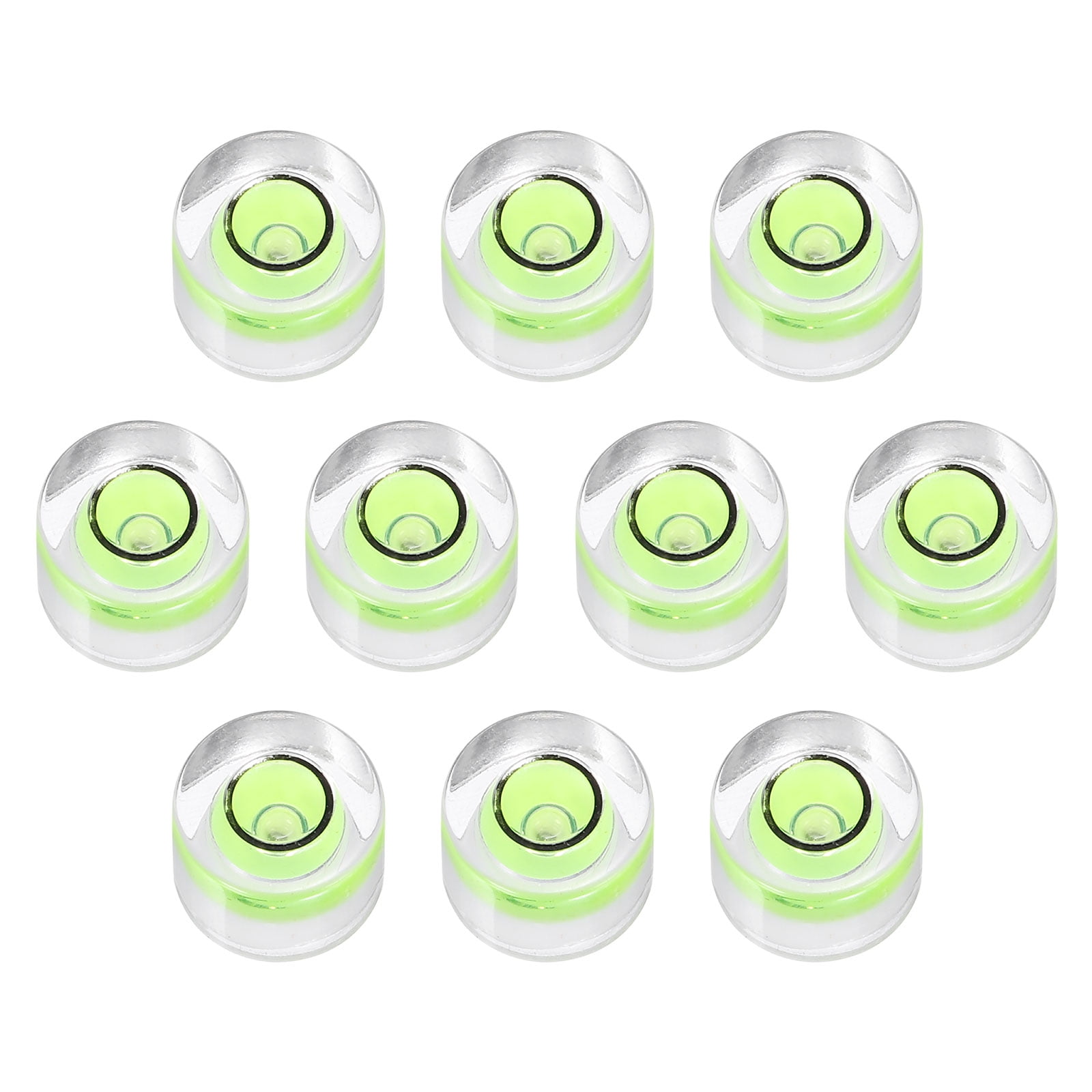 Uxcell 10pcs Round Bubble Level 8x5.5mm - Mini Circular Bullseye Spirit ...