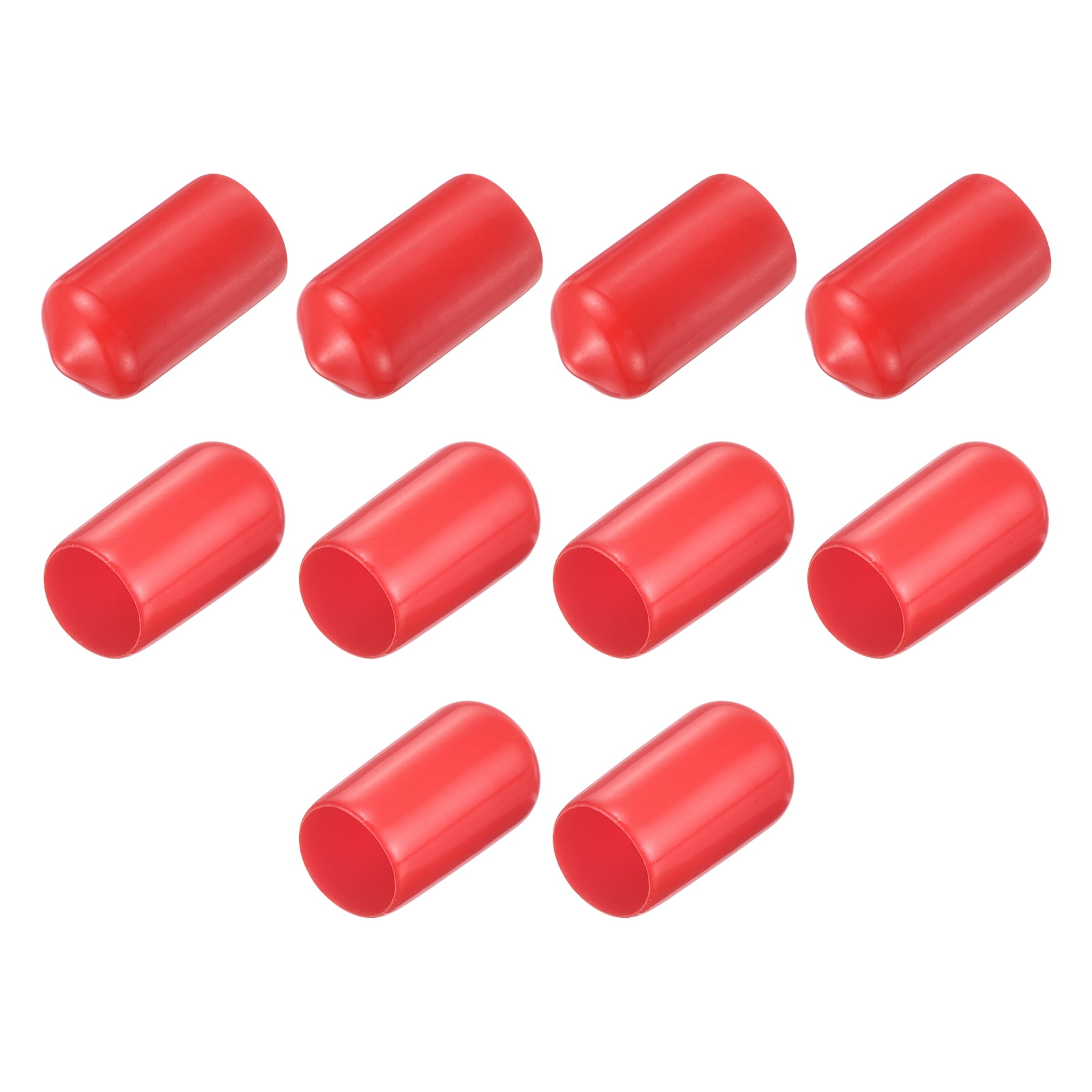 Uxcell 10pcs Rubber End Caps 10.5mm ID Vinyl Round Tube Bolt Cap Cover ...