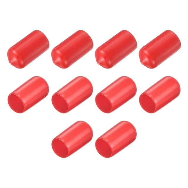 Uxcell 10pcs Rubber End Caps 10.5mm ID Vinyl Round Tube Bolt Cap Cover ...