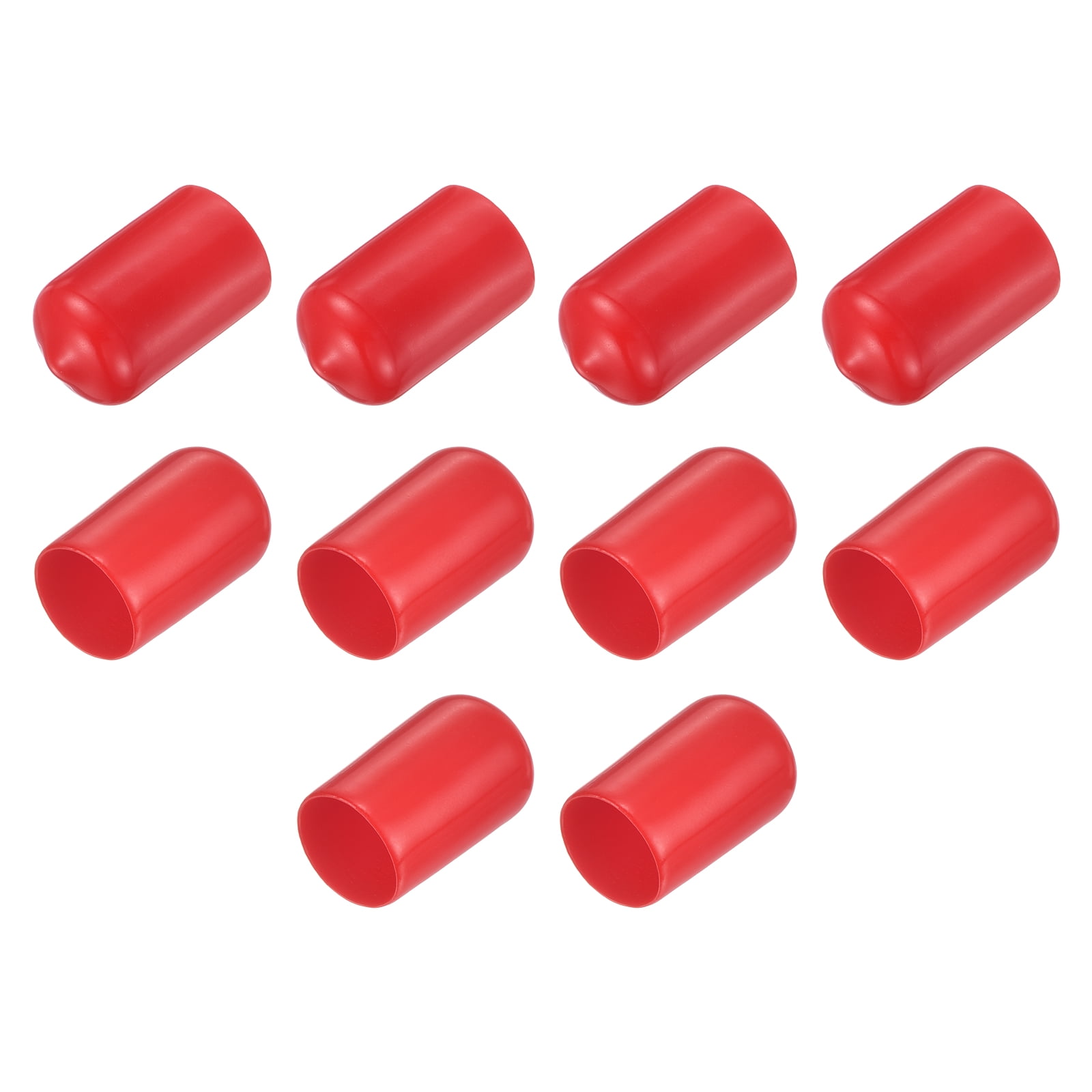 Uxcell 10pcs Rubber End Caps 12.5mm ID Vinyl Round Tube Bolt Cap Cover ...