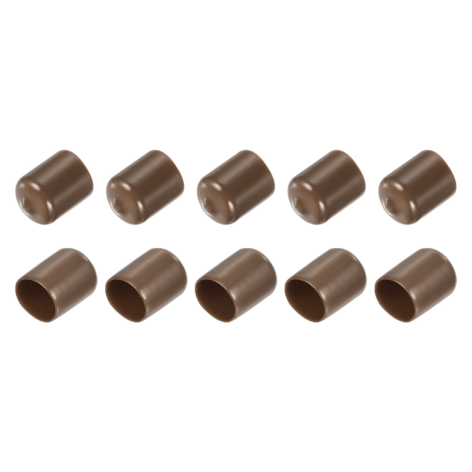 Uxcell 10pcs Rubber End Caps 16mm ID Vinyl End Cover Screw Thread ...
