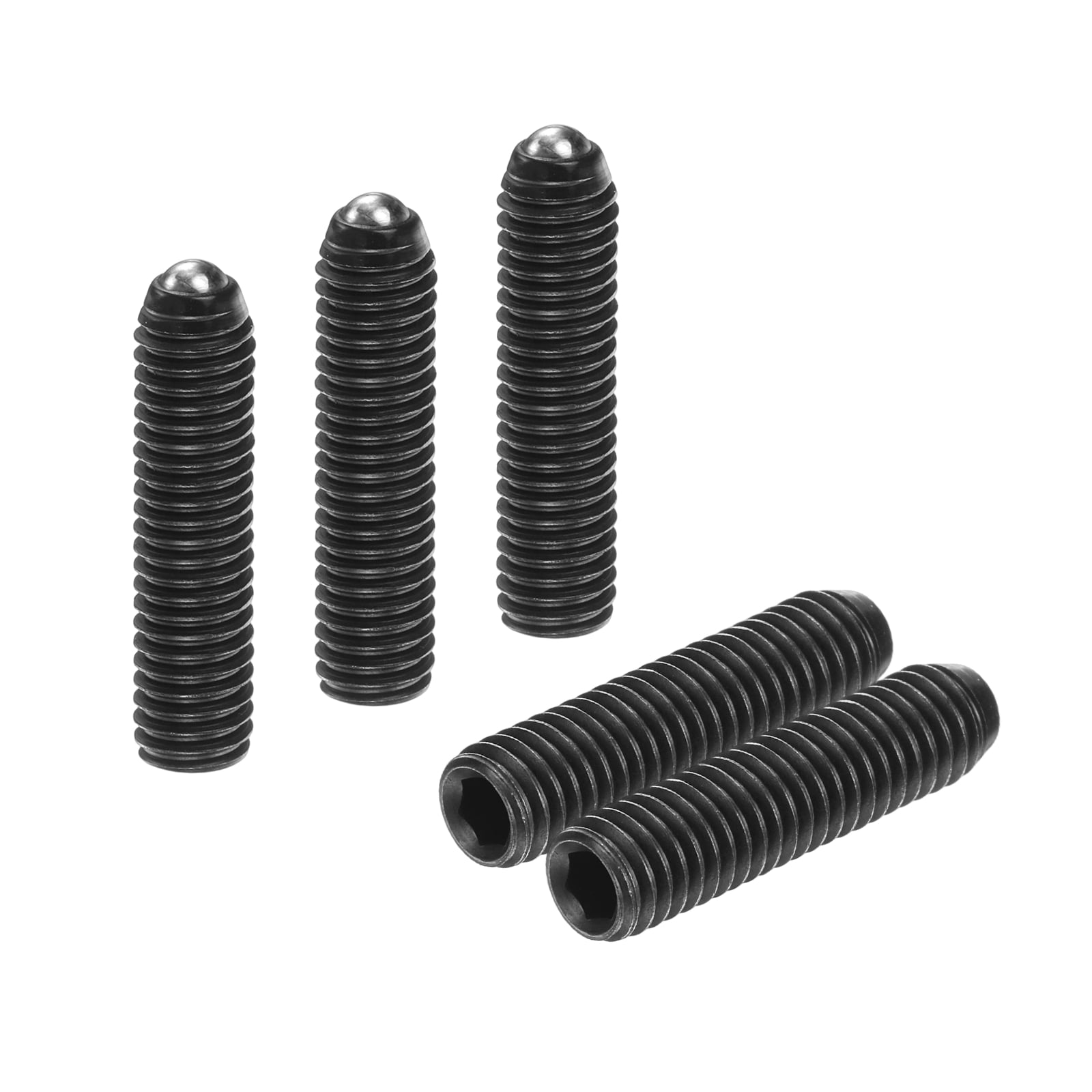 Uxcell 10pcs Screw Thread Ball Plunger M5 x 20mm High Carbon Steel Hex ...