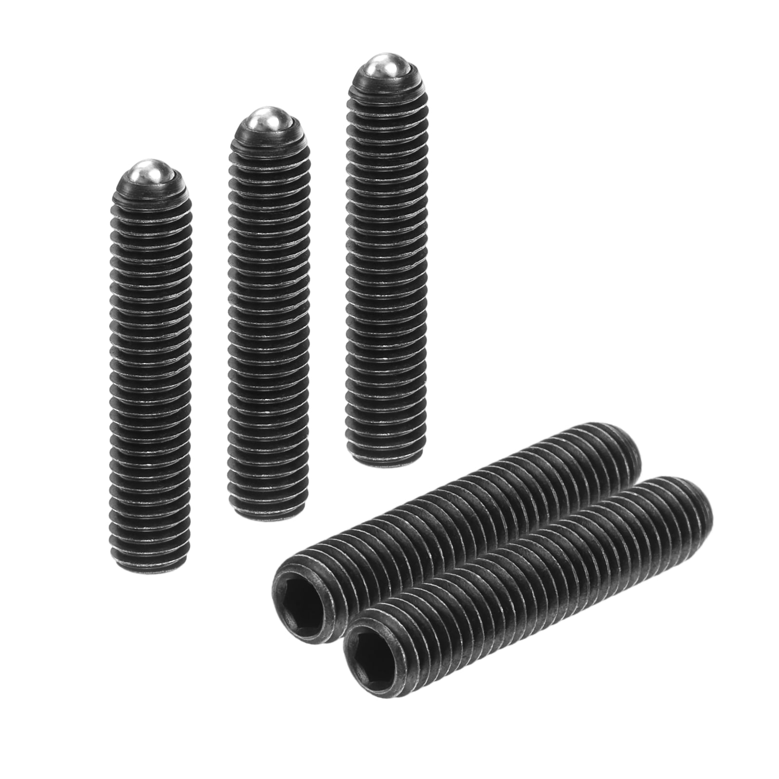 Uxcell 10pcs Screw Thread Ball Plunger M5 x 25mm High Carbon Steel Hex ...