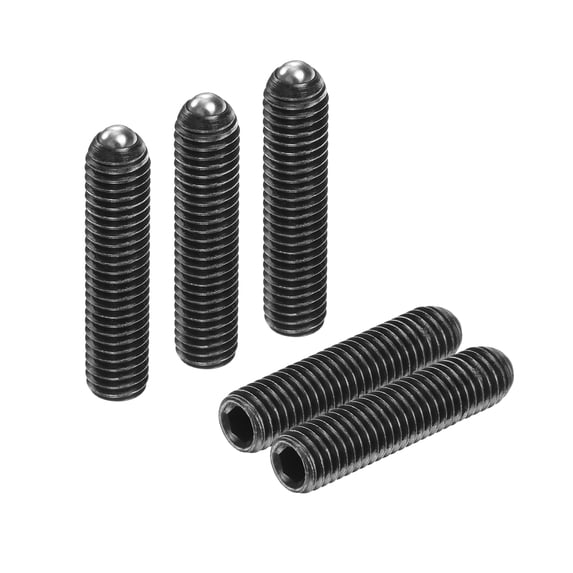 Uxcell 10pcs Screw Thread Ball Plunger M8 x 35mm High Carbon Steel Hex ...