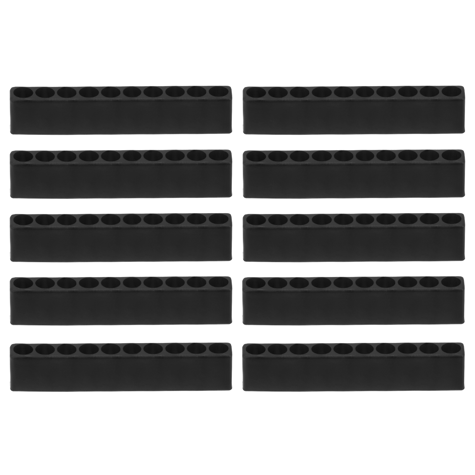 Uxcell 10pcs Screwdriver Bit Holder Organizer 10 Holes Hex Drill ...