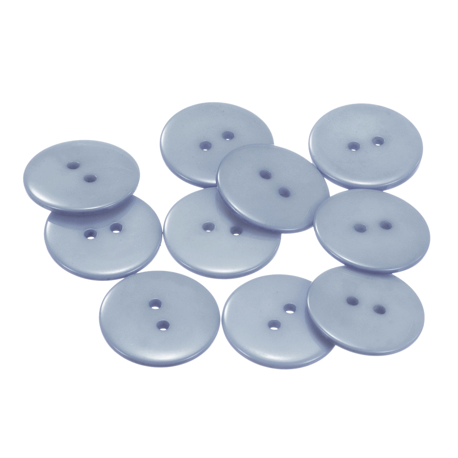 Uxcell 10Pcs Sewing Button 1"(25mm) 2 Holes Resin Round Craft ...