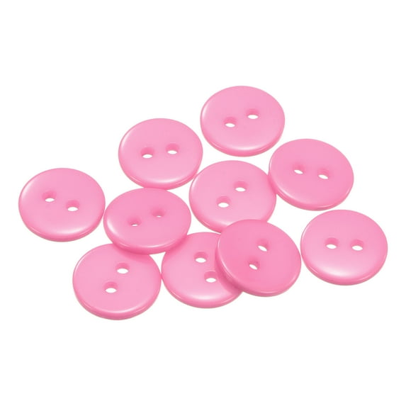 Uxcell 10Pcs Sewing Button 1"(25mm) 2 Holes Resin Round Craft ...