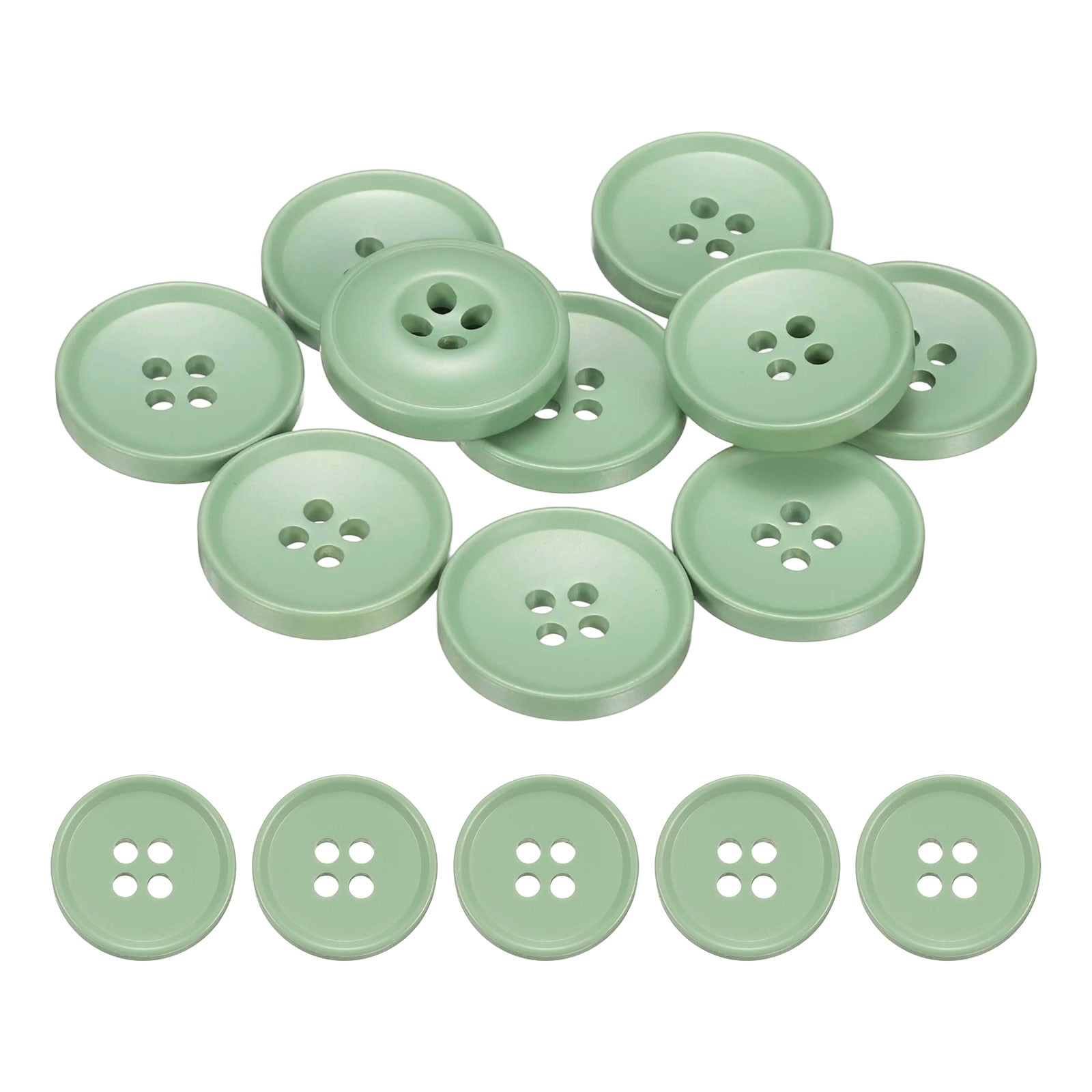 Uxcell 10pcs Sewing Button 20mm 4 Holes Resin Round Crafting Buttons ...
