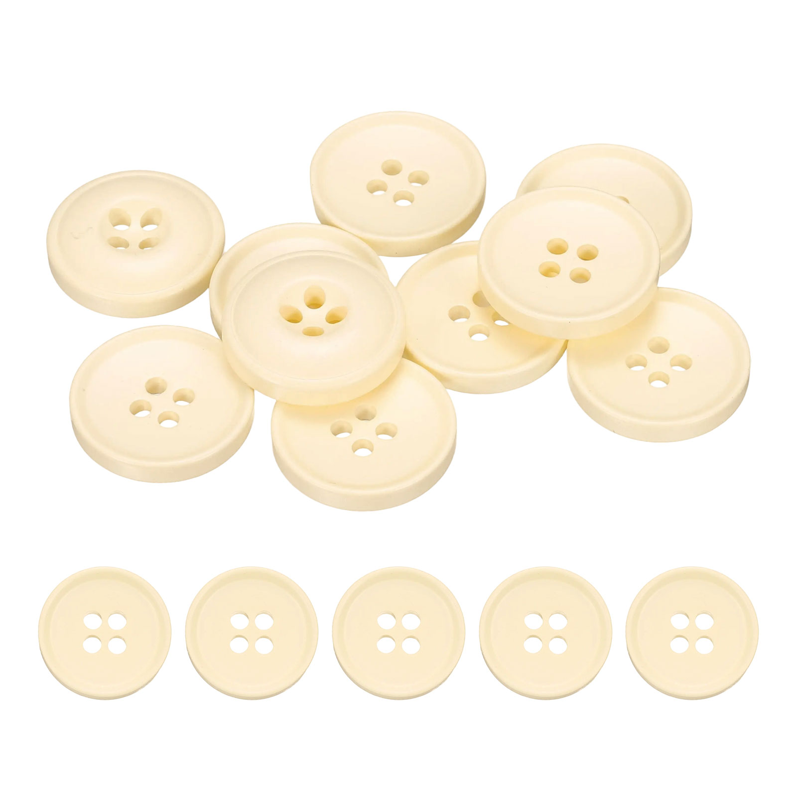 Uxcell 10pcs Sewing Button 20mm 4 Holes Resin Round Crafting Buttons ...