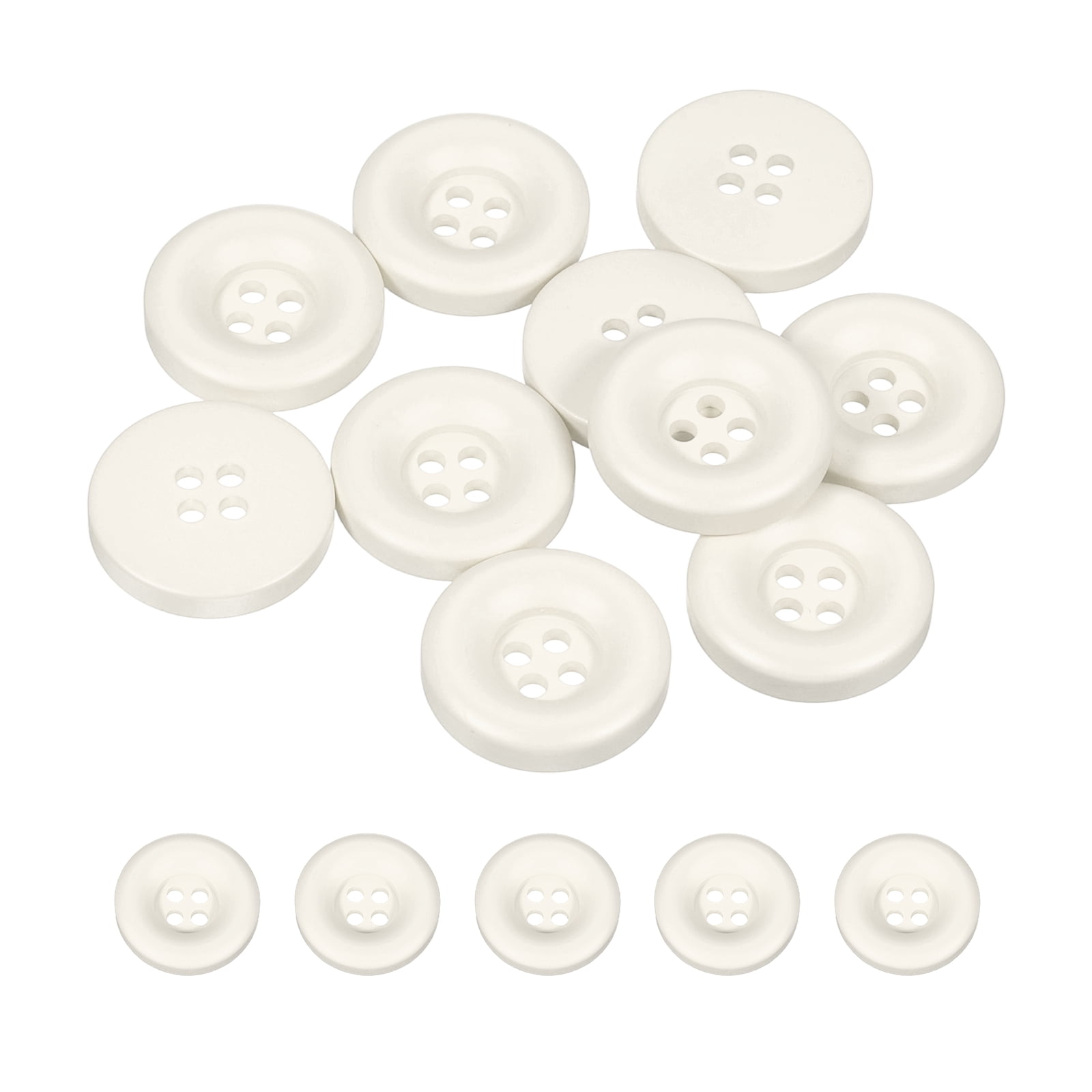 Uxcell 10pcs Sewing Button 20mm 4 Holes Resin Round Crafting Buttons ...