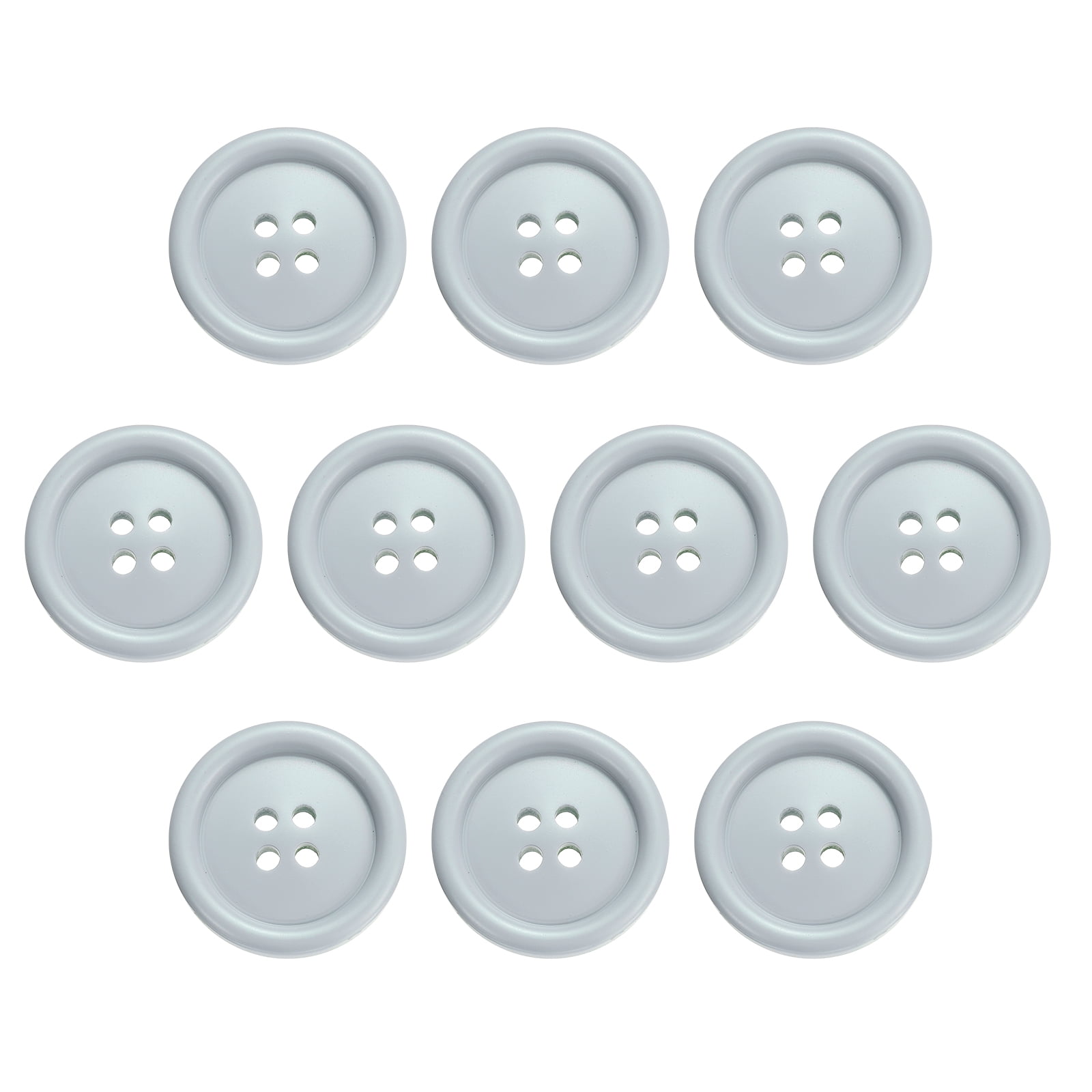Uxcell 10pcs Sewing Button 25m 4 Holes Resin Round Craft Buttons, Dark Grey - Walmart.com