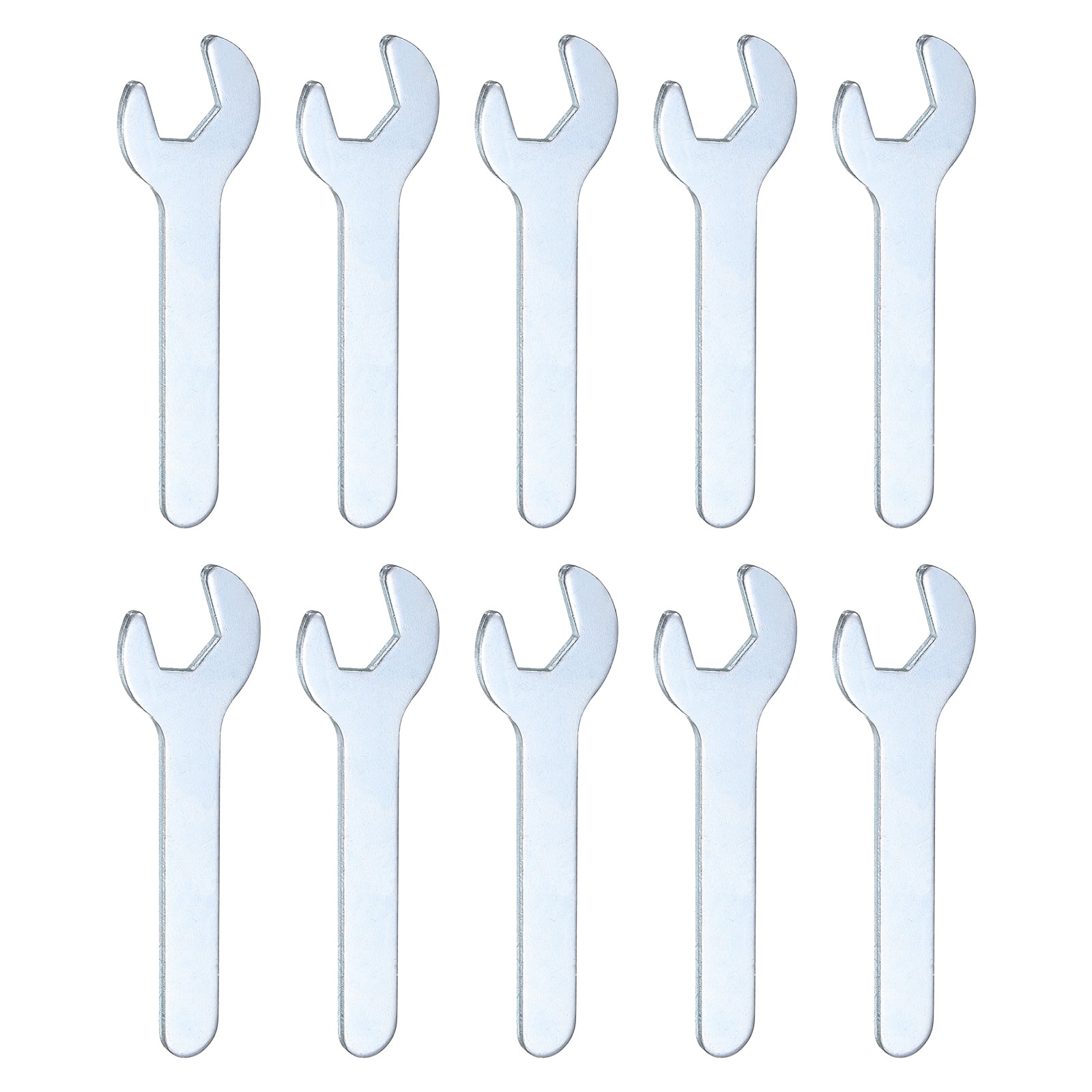 Uxcell 10pcs Small Wrench Open End Thin Wrench 10x70x1.8mm Metric U ...
