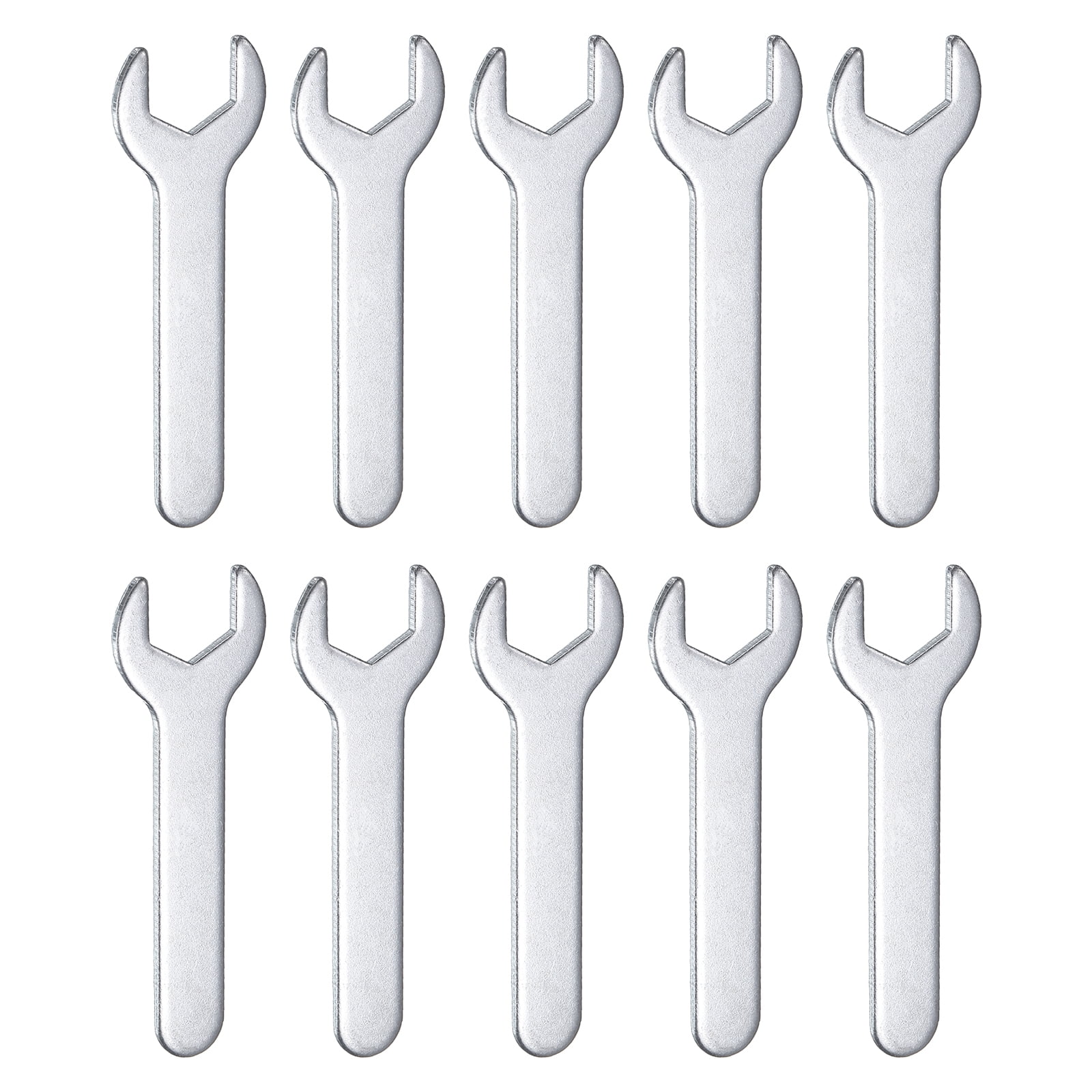 Uxcell 10pcs Small Wrench Open End Thin Wrench 13x70x2mm Metric U ...