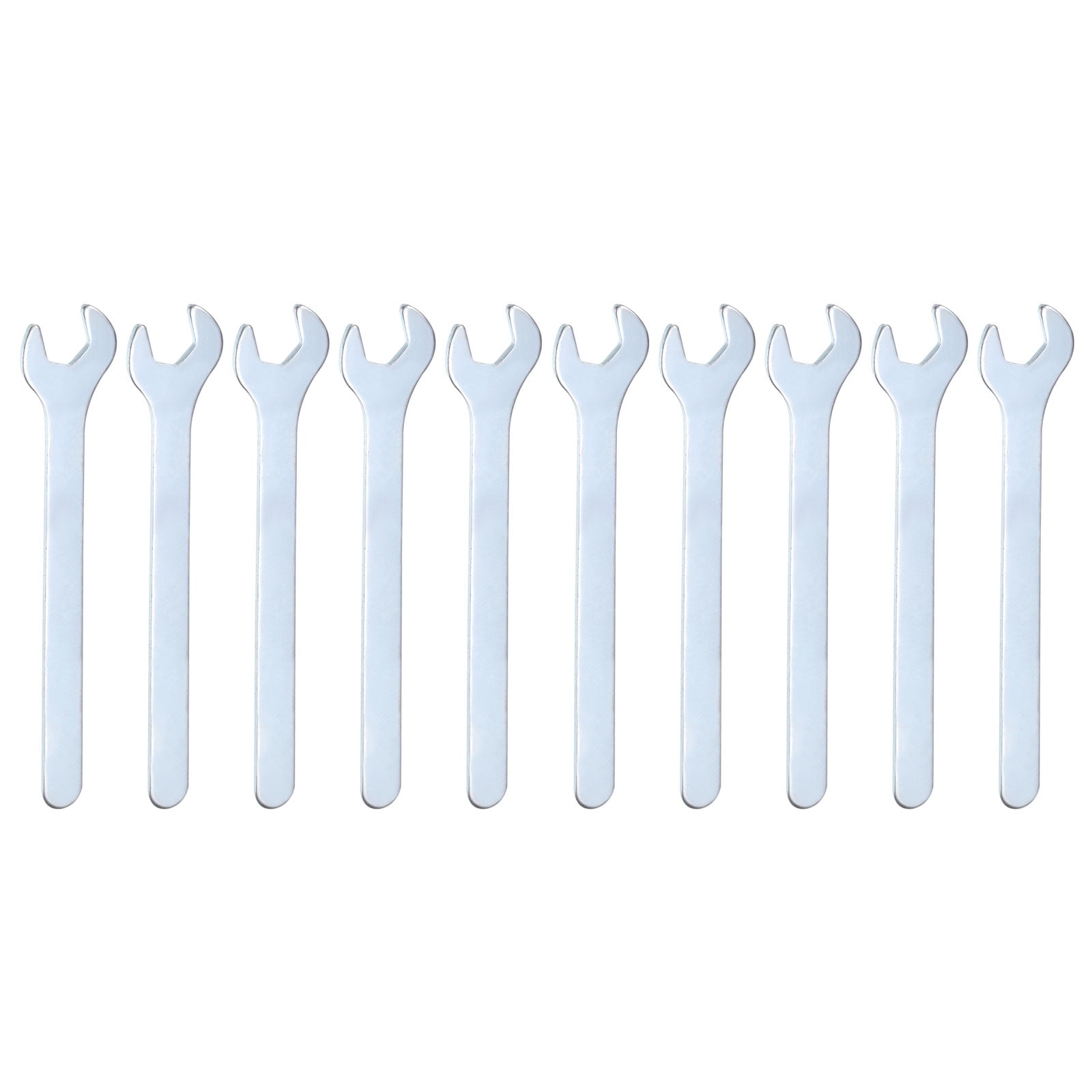 Uxcell 10pcs Small Wrench Open End Thin Wrench 8x90x1.5mm Metric U ...