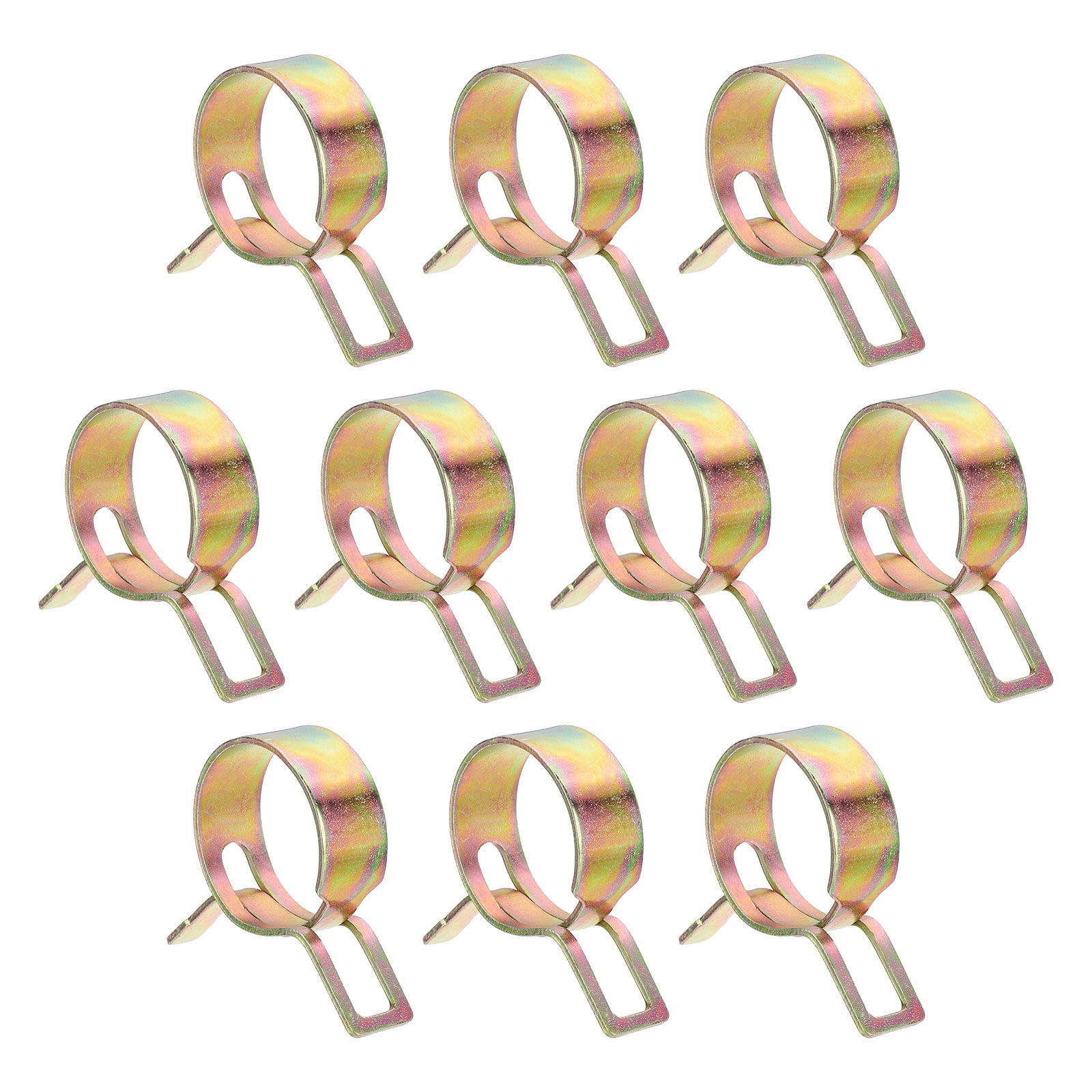 Uxcell 10pcs Spring Band Type Hose Clamps 34mm Fuel Line Hose Spring ...