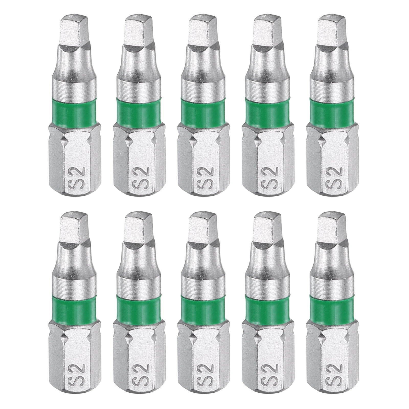 Uxcell 10pcs Square Screwdriver Bit SQ2 1/4" Hex Shank 25mm/1" Length ...