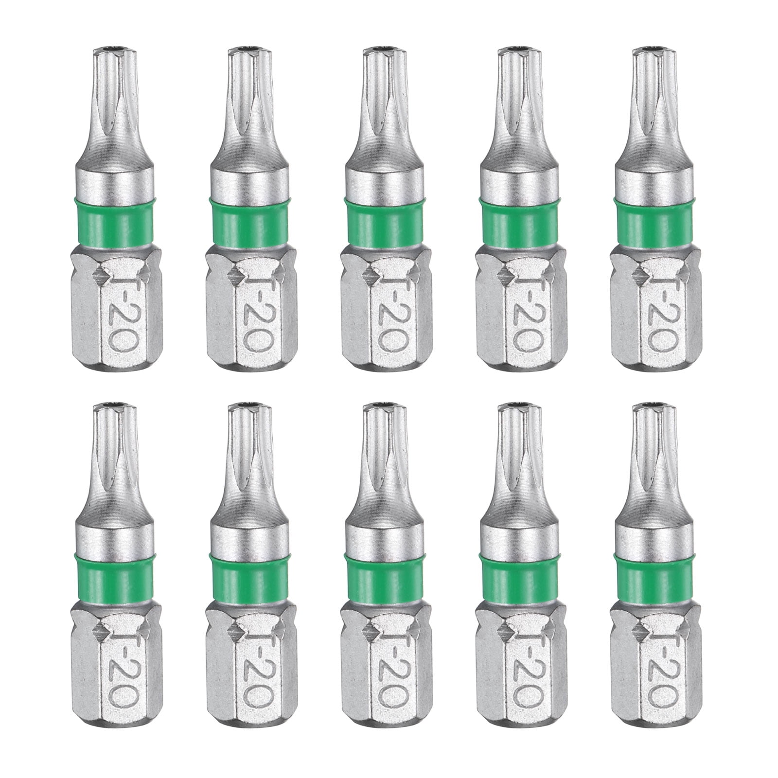 Uxcell 10pcs Star Screwdriver Bit TS20 1/4" Hex Shank 25mm/1" Length ...