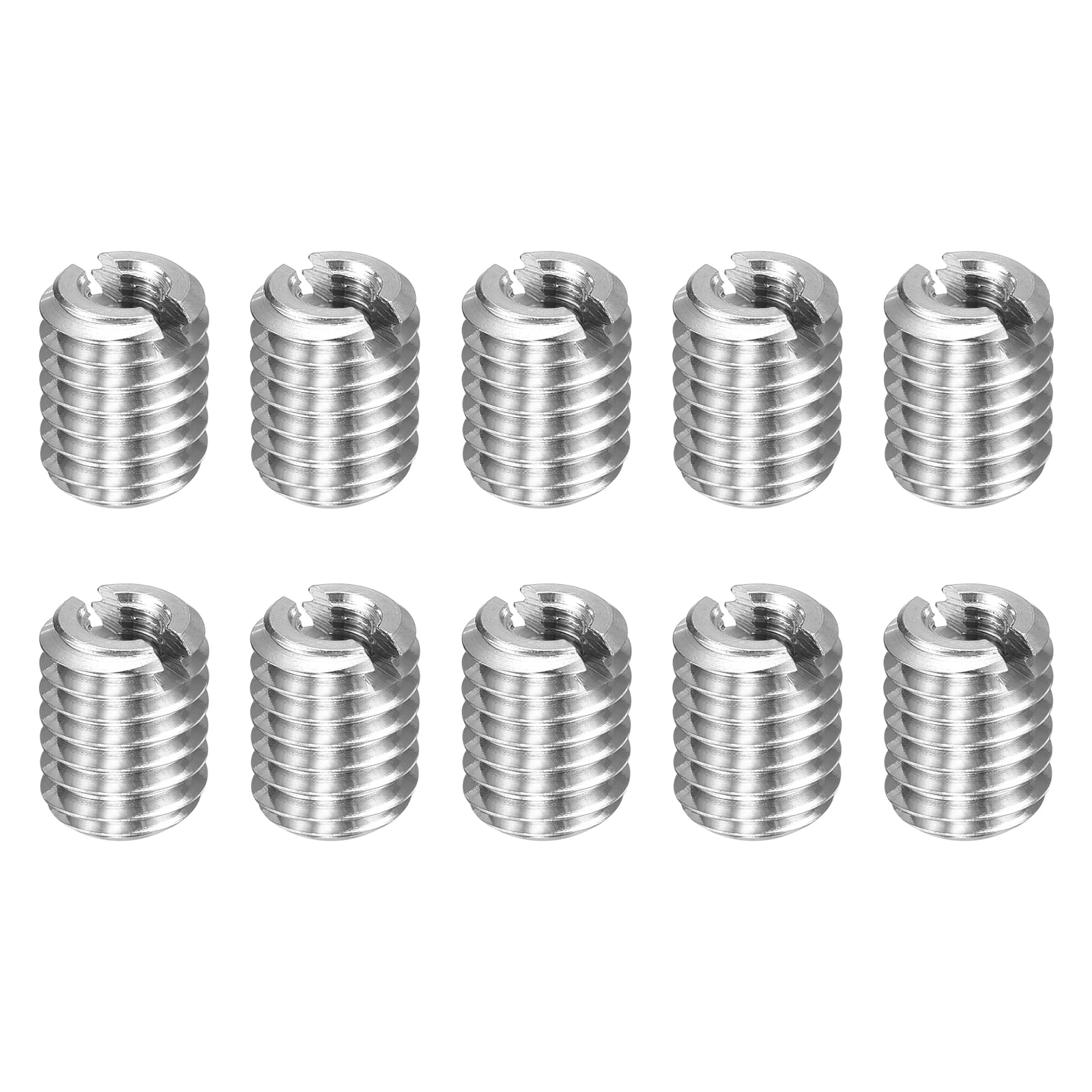 Uxcell 10pcs Thread Repair Inserts M6 x 1 Male to M3 x 0.5 Female ...