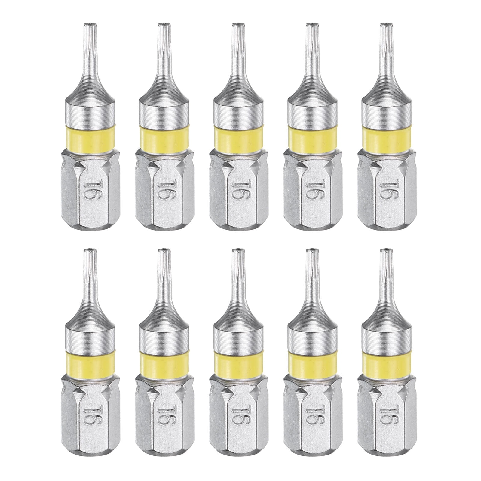 Uxcell 10pcs Torx Screwdriver Bit T6H 1/4" Hex Shank 25mm/1" Length ...