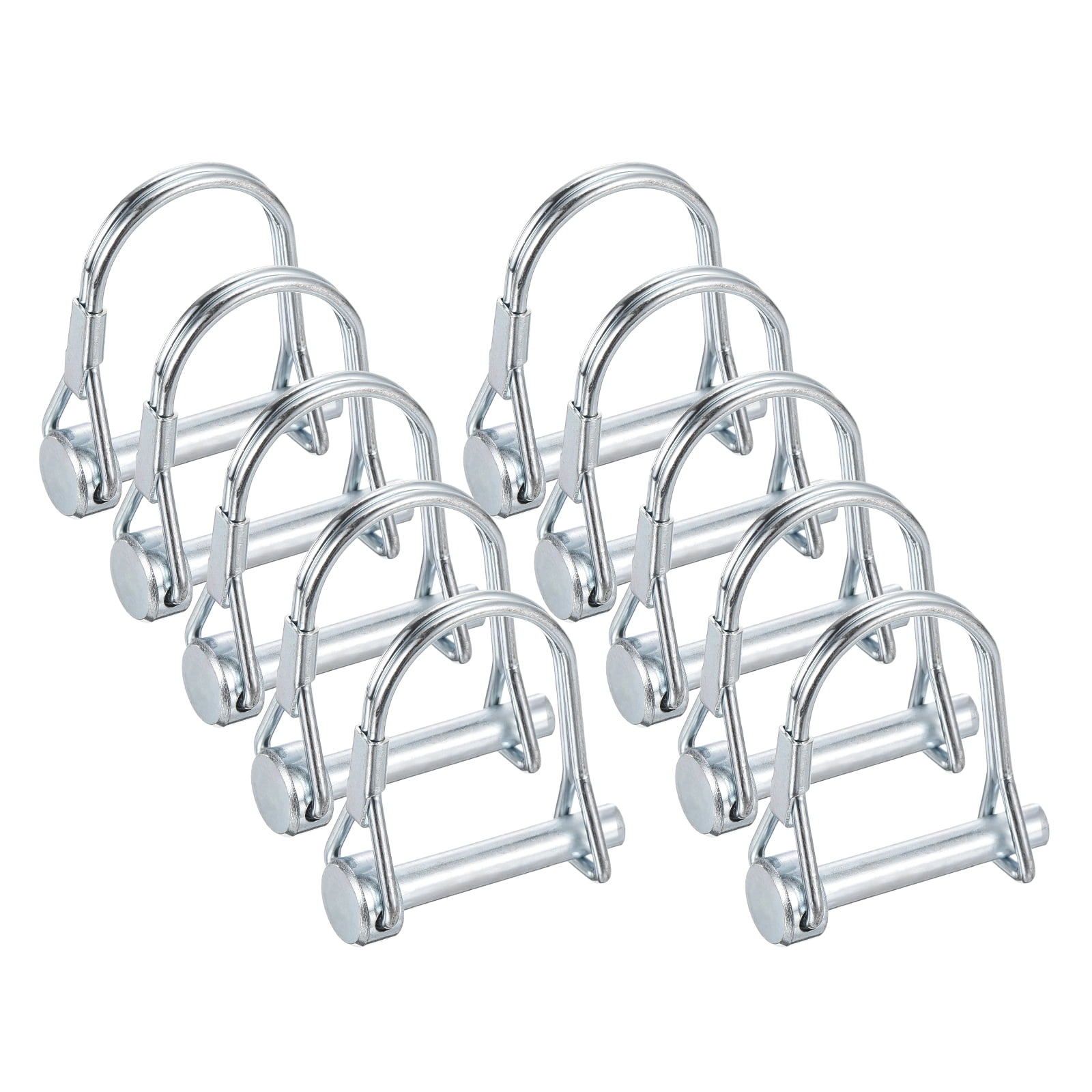 Uxcell 10pcs Trailer Coupler Pin (1/4" x 1-3/8" M6) - Wire Lock Pin ...
