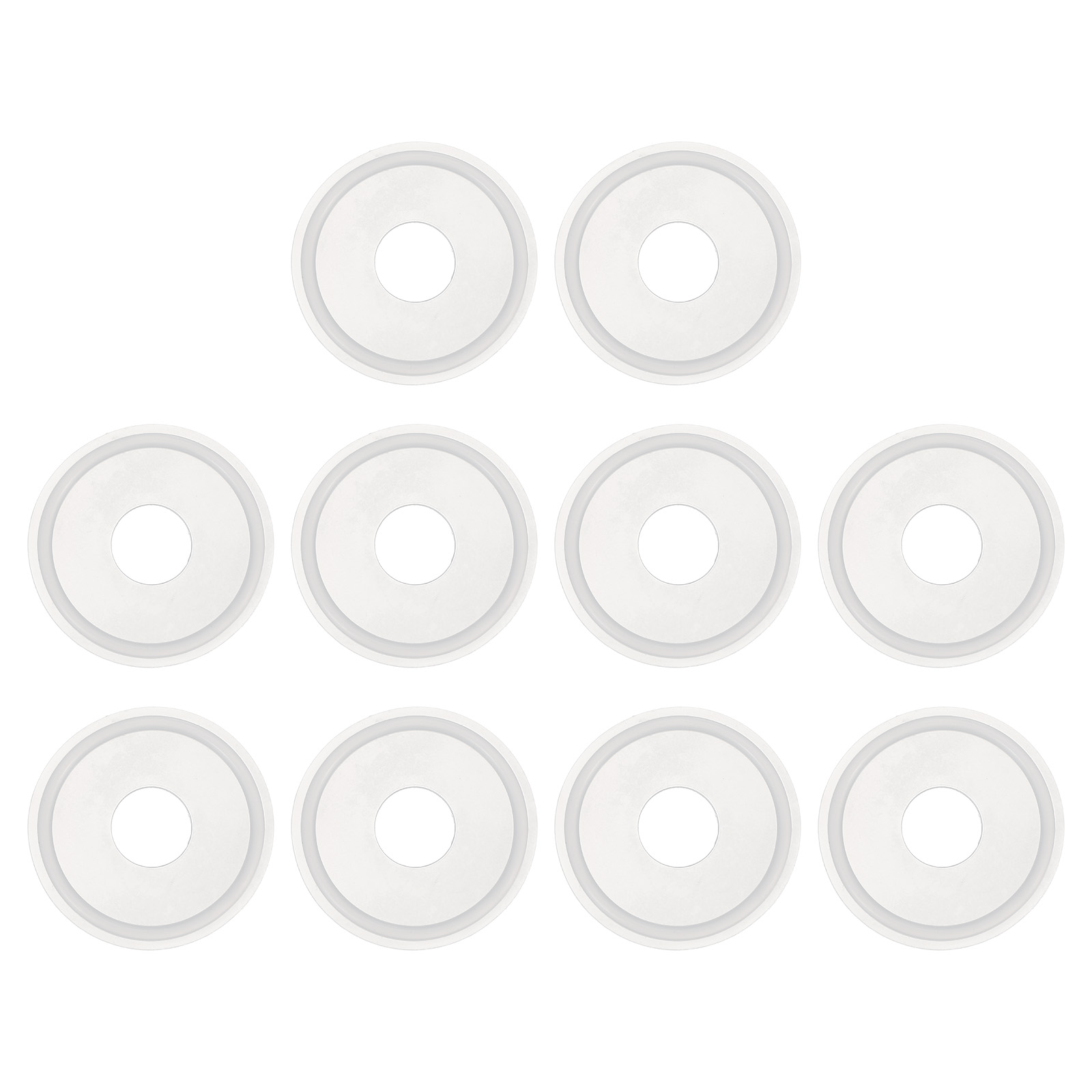 Uxcell 10pcs Tri Clamps Gasket, 50.5mm OD 15.9mm ID Sanitary TC Tri ...
