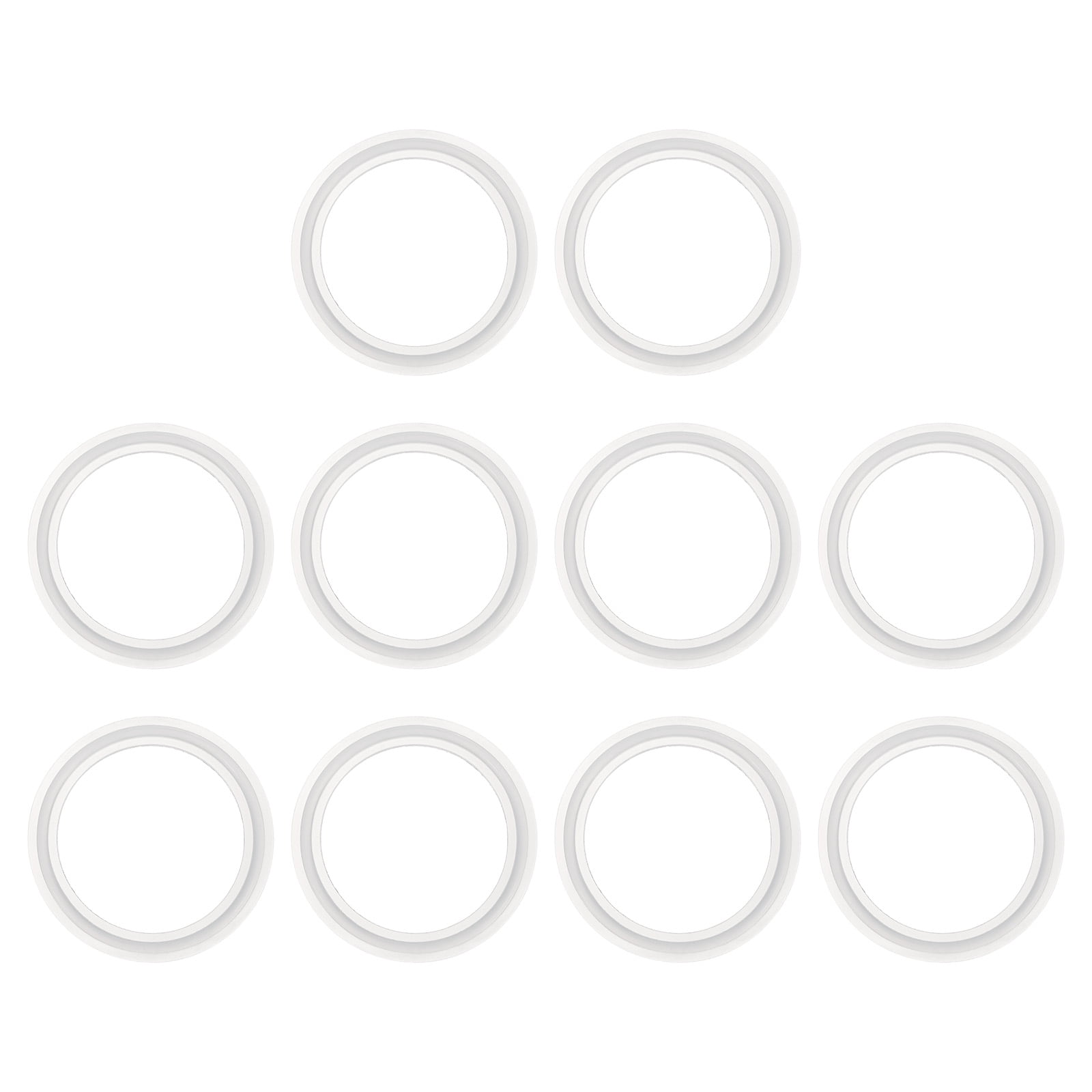 Uxcell 10pcs Tri Clamps Gasket, 64mm OD 48mm ID Sanitary TC Tri Clamps ...