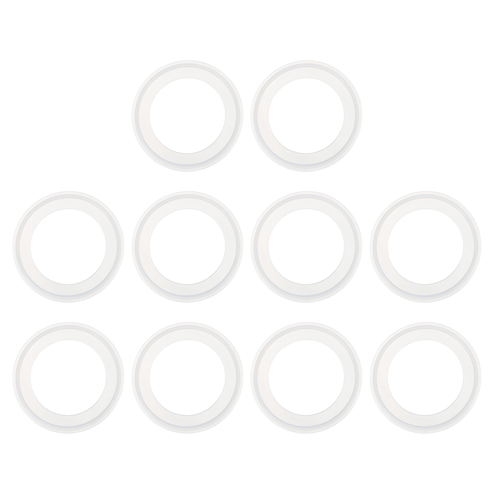 Uxcell 10pcs Tri Clamps Gasket, 77.5mm OD 54mm ID Sanitary TC Tri ...