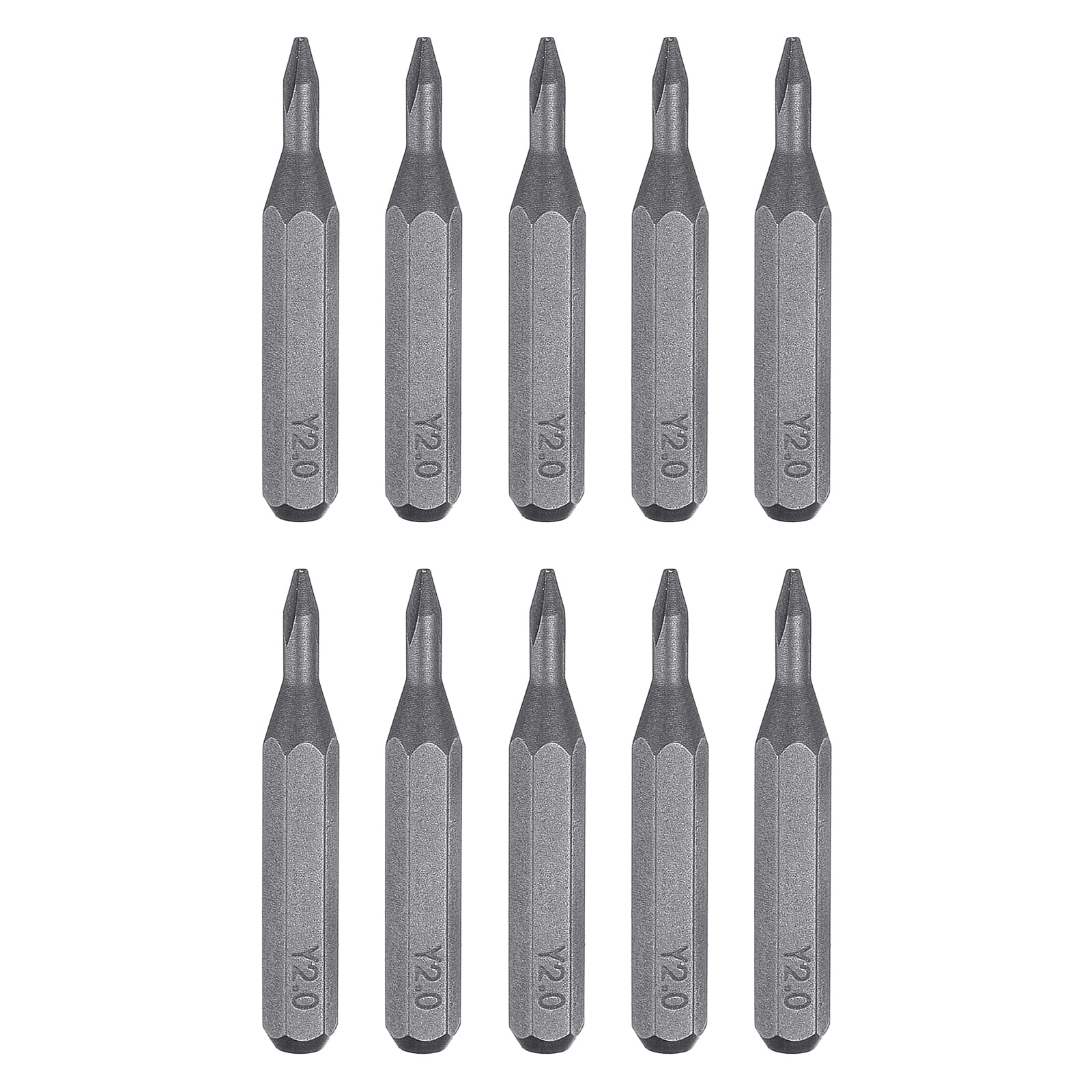 Uxcell 10pcs Y2.0 Tri Wings Screwdriver Bit 5/32" Hex Magnetic 3 Point ...