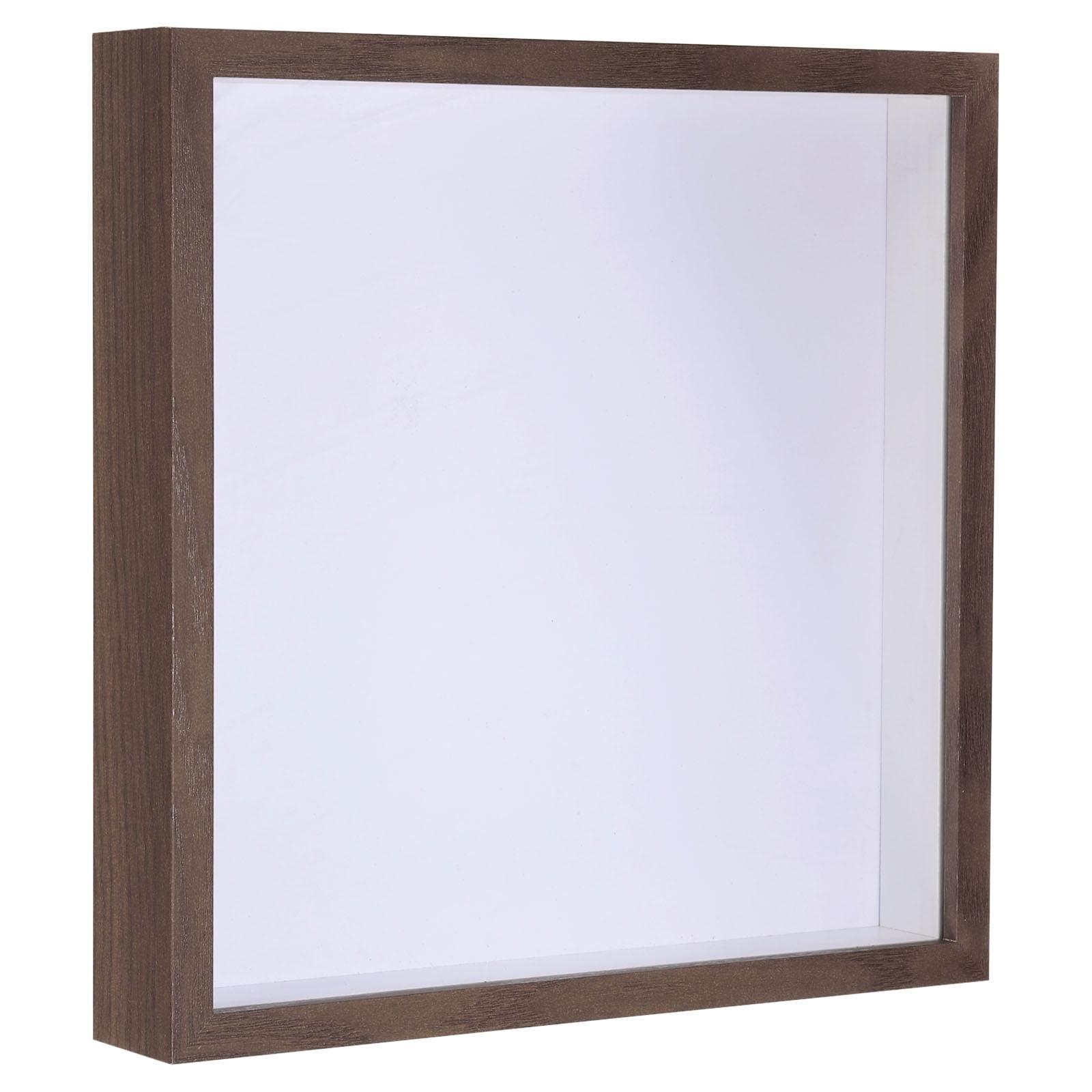 Uxcell 10x10 Shadow Box Frame Wooden Dried Flower Photo Frame Floating ...