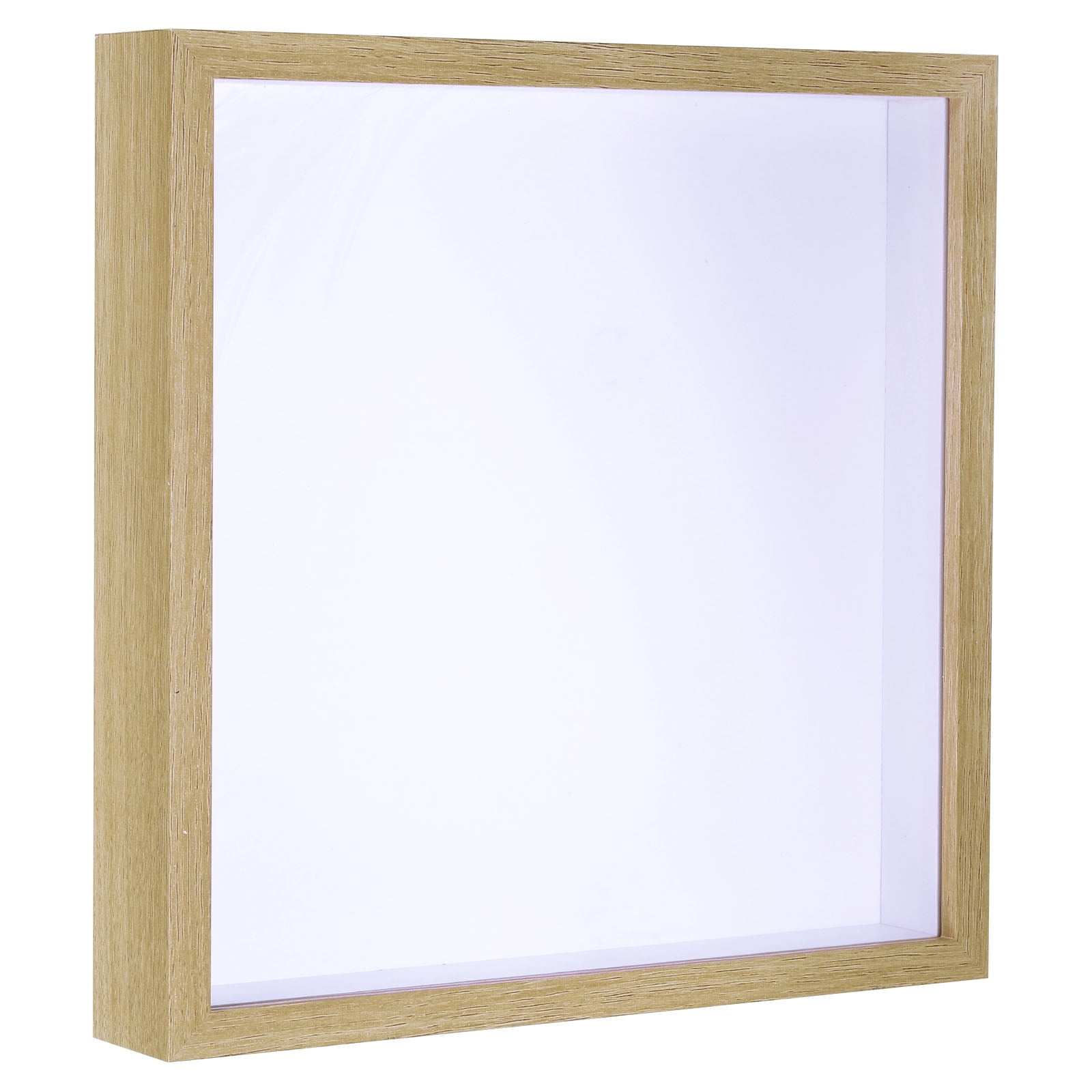 Uxcell 10x10 Shadow Box Frame Wooden Dried Flower Photo Frame Floating ...