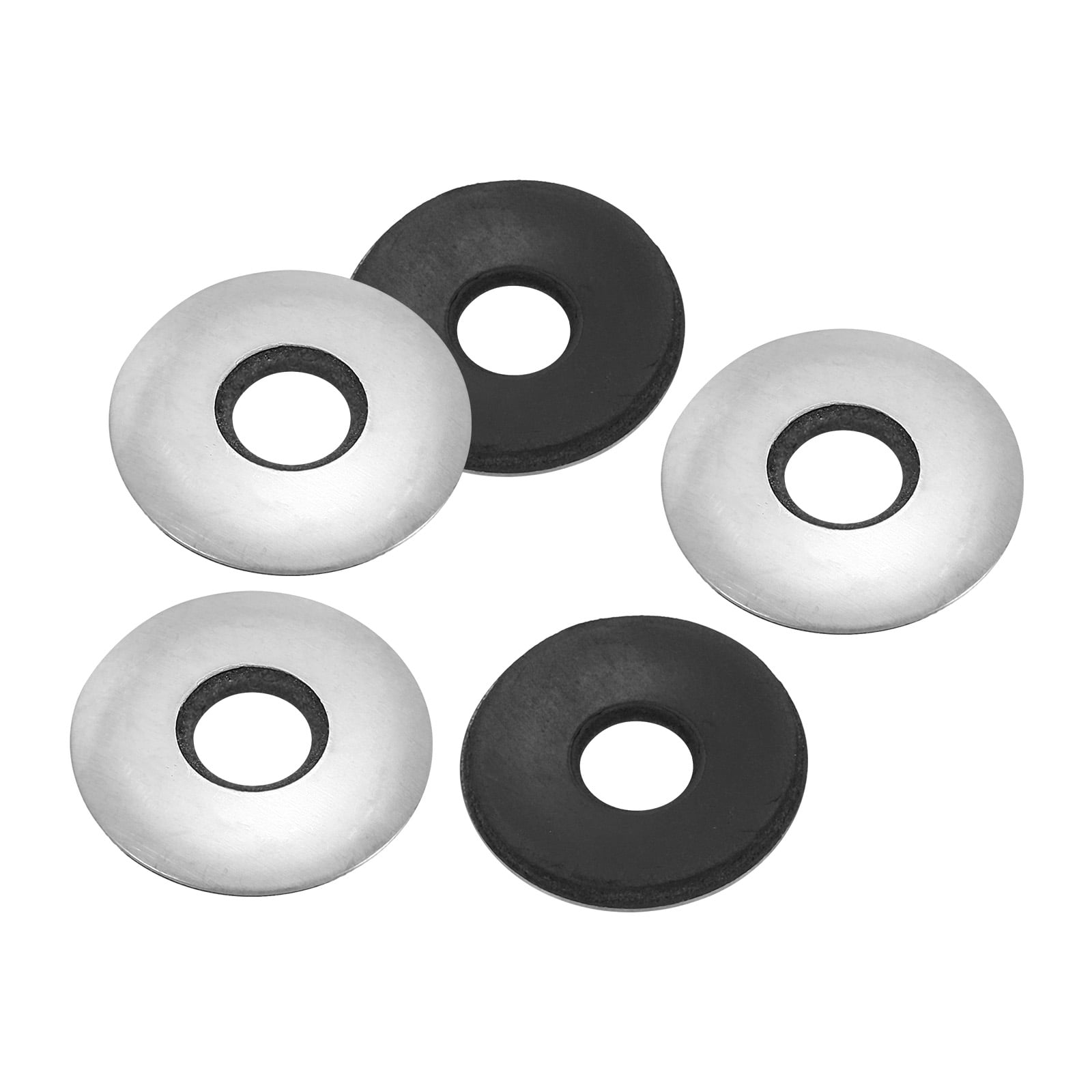 Uxcell 10x25mm 304 Stainless Steel EPDM Bonded Sealing Neoprene Rubber ...