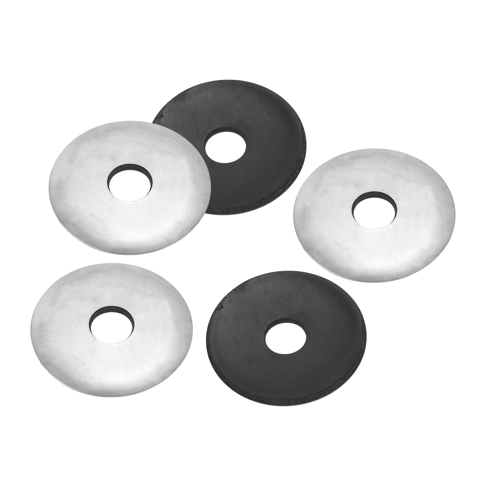 Uxcell 10x38mm 304 Stainless Steel EPDM Bonded Sealing Neoprene Rubber ...