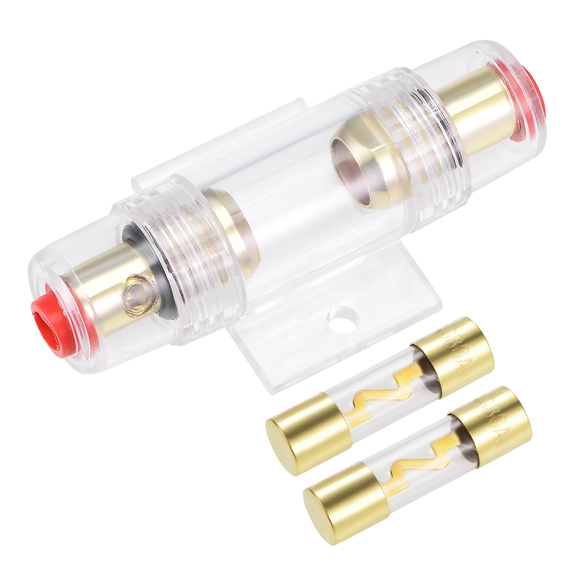 Uxcell 10x38mm 80A 32V Fast Blow Fuses with AGU Fuse Holder Inline ...