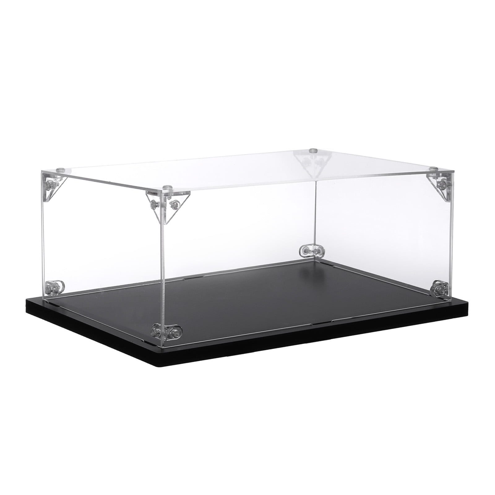 Uxcell 10x6x4 Inches Acrylic Display Case Assemble Cube Dustproof ...